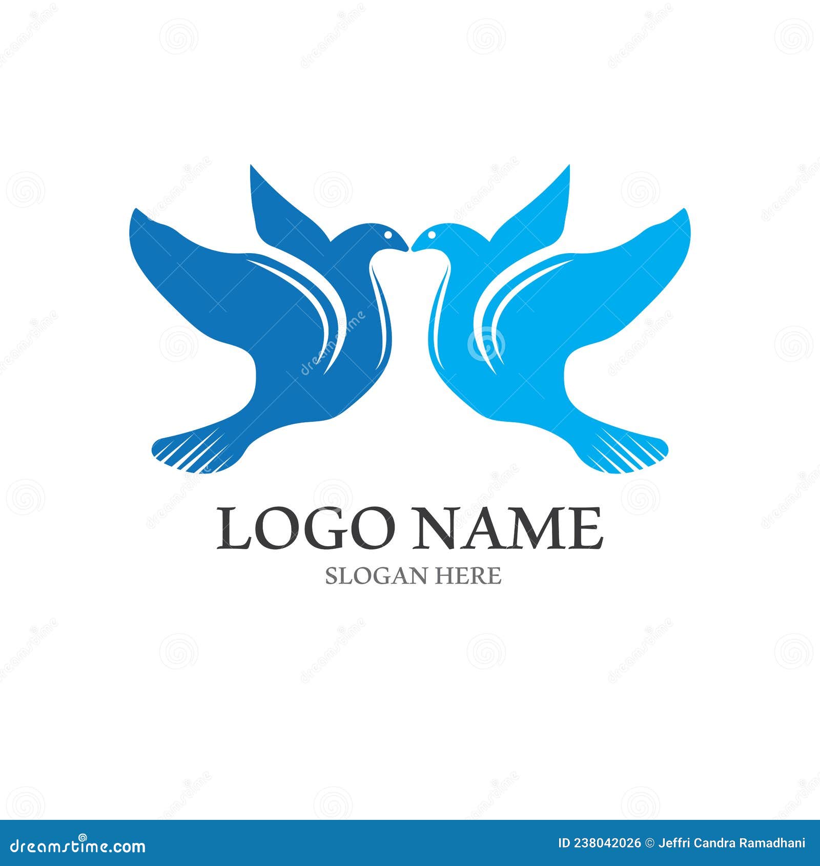 Dove Bird Logo Vector Design Stock Vector - Illustration of hawk ...