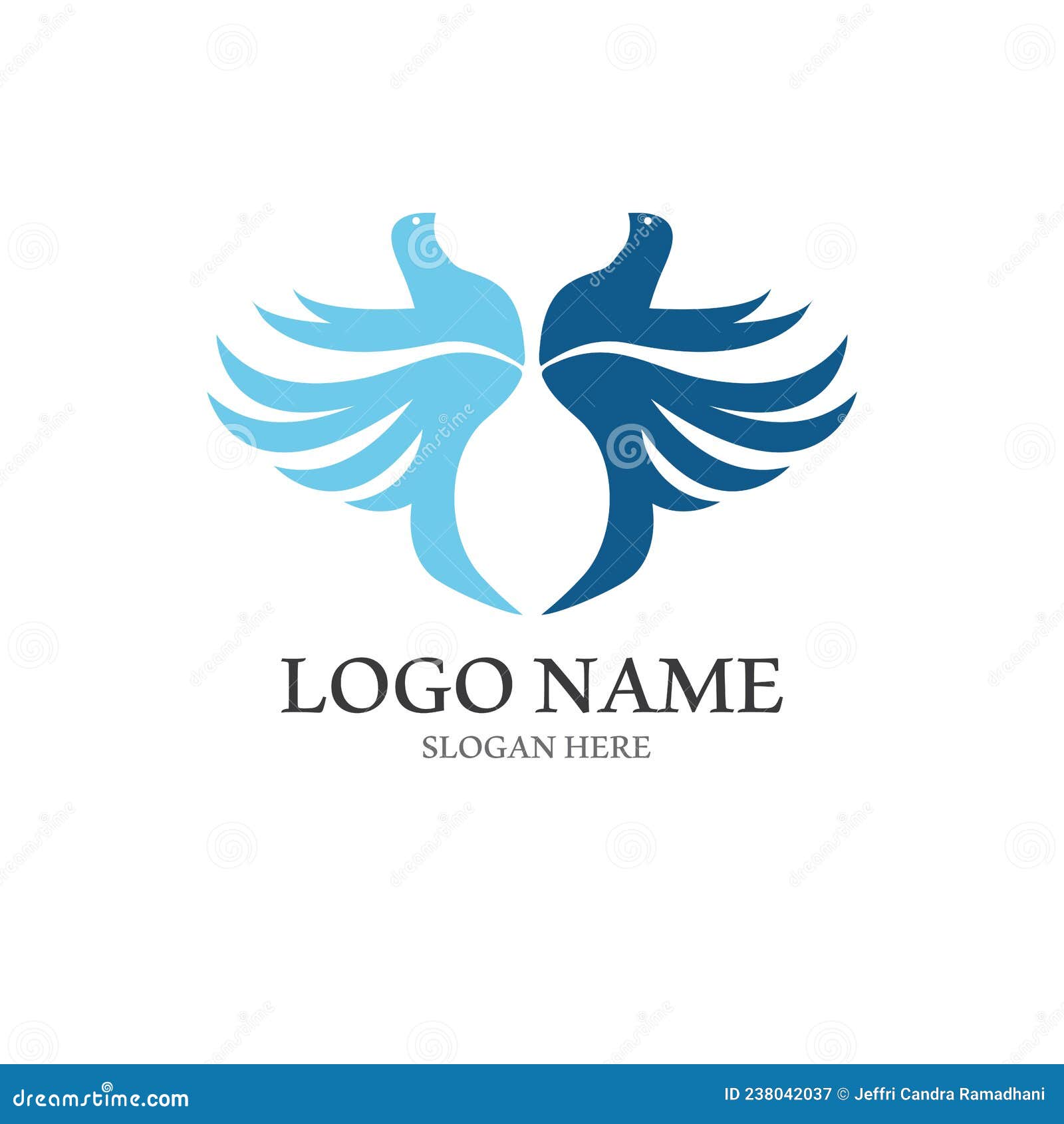 Dove Bird Logo Vector Design Stock Vector - Illustration of bird, dove ...