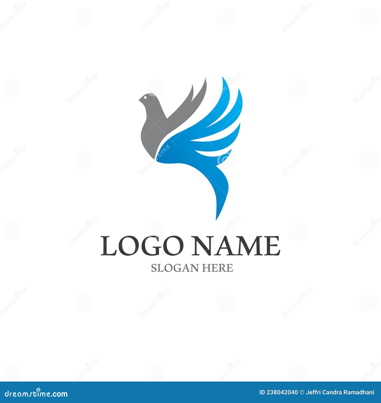 Dove Bird Logo Vector Design Stock Vector - Illustration of icon ...