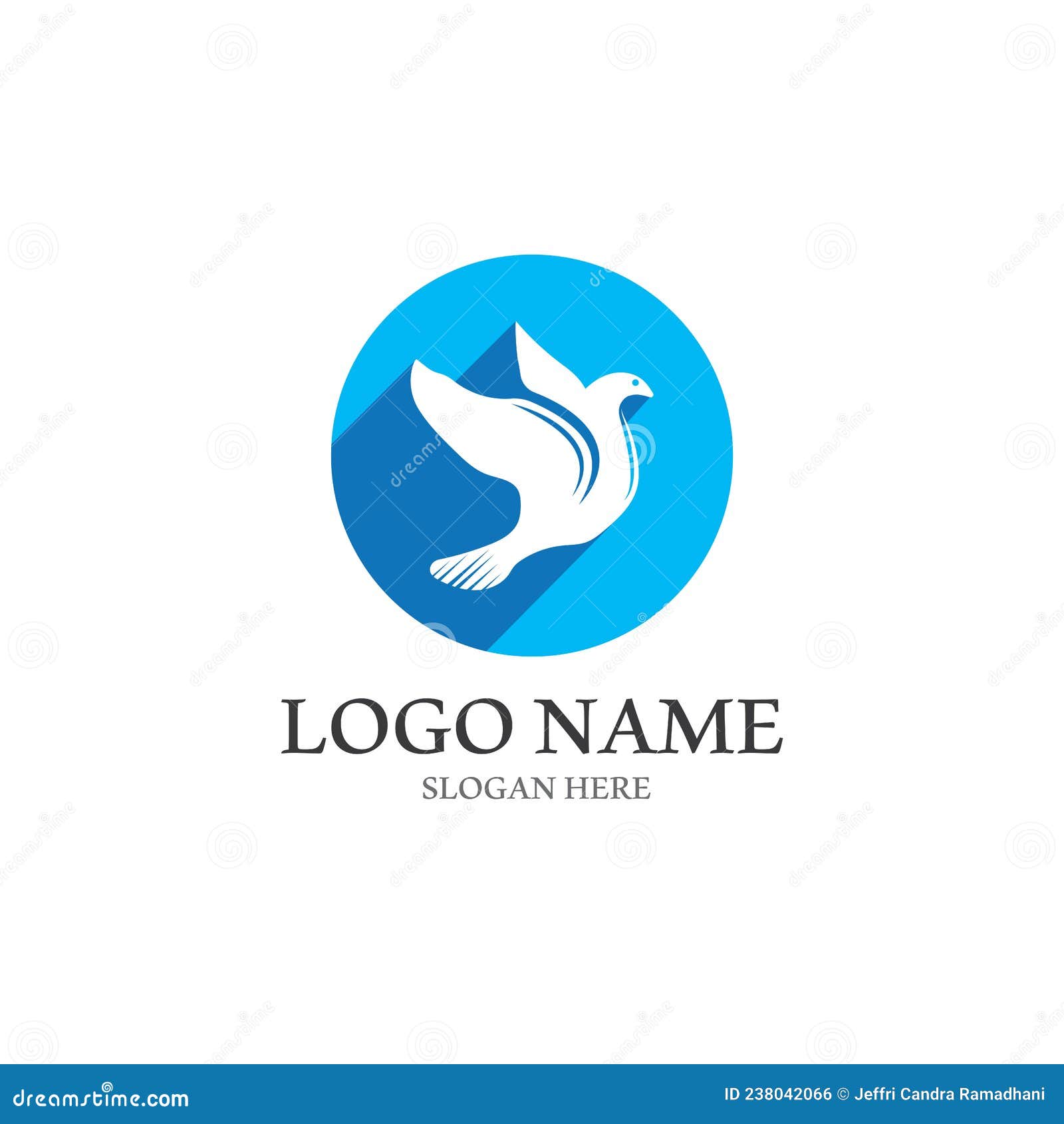 Dove Bird Logo Vector Design Stock Vector - Illustration of emblem ...