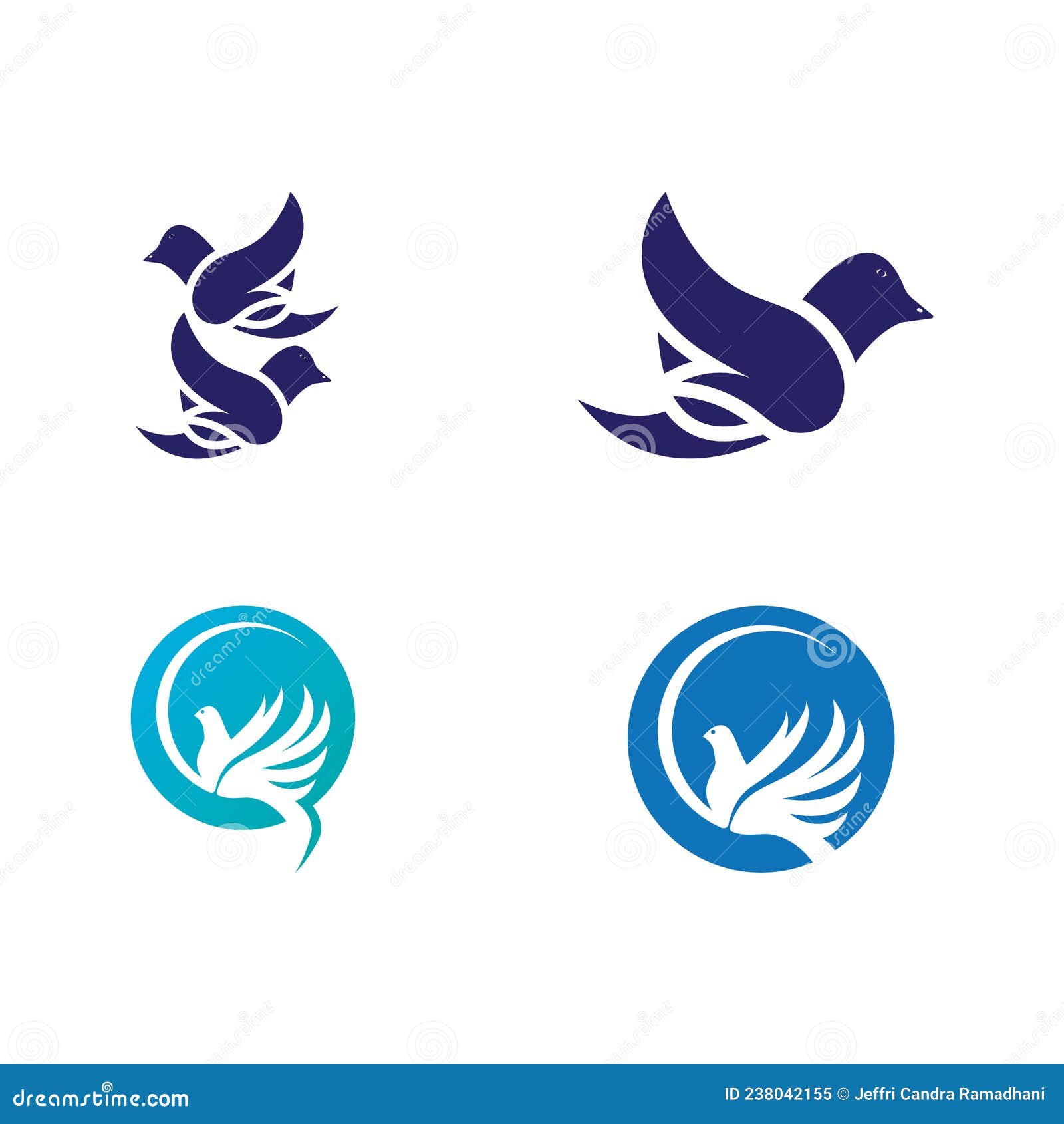 Dove Bird Logo Vector Design Stock Vector - Illustration of graphic ...