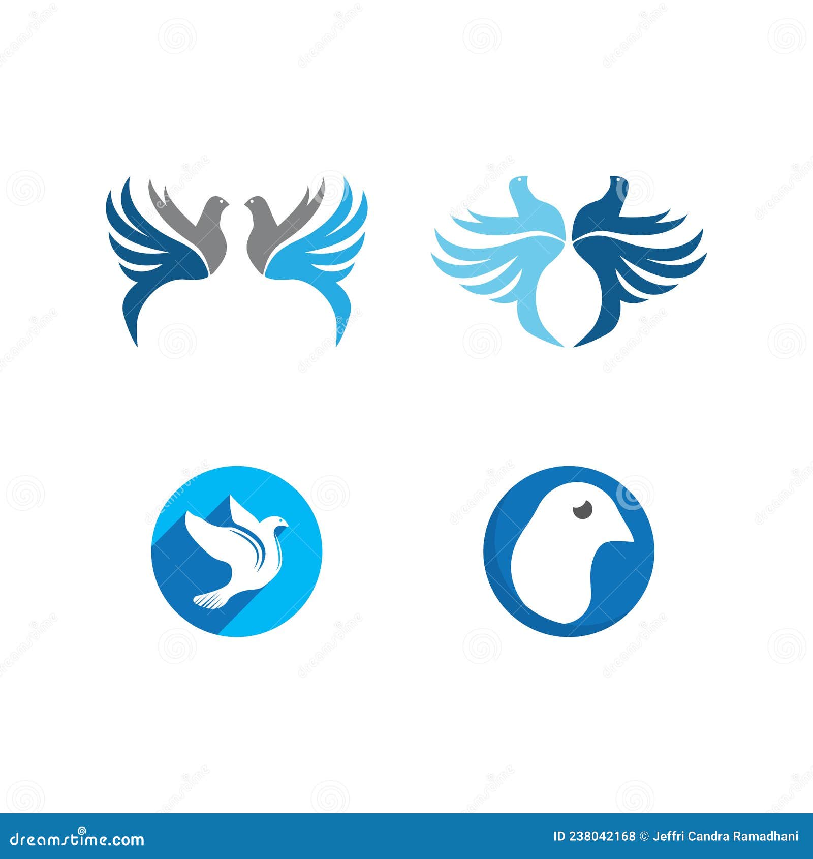 Dove Bird Logo Vector Design Stock Vector - Illustration of icon ...