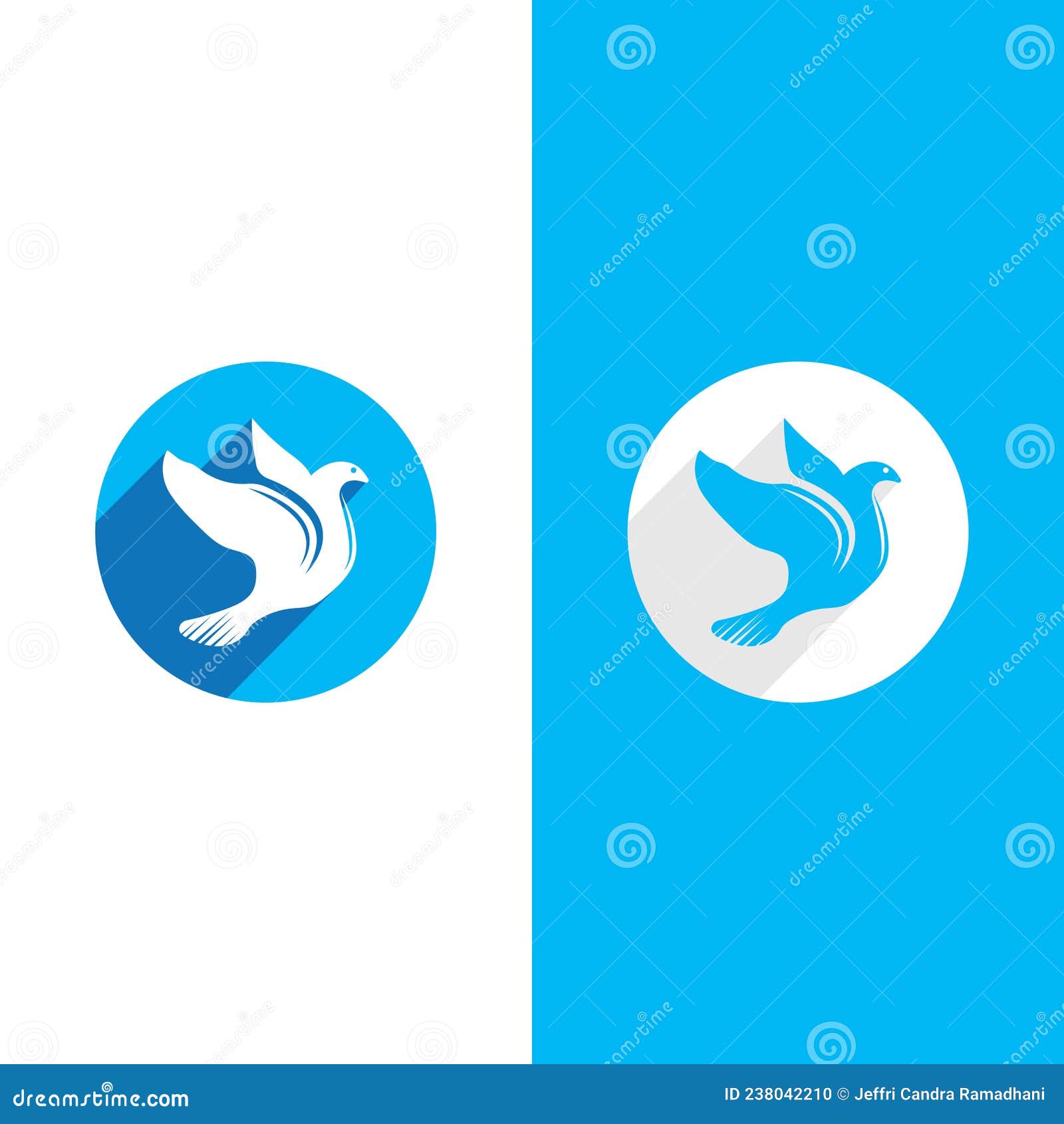 Dove Bird Logo Vector Design Stock Vector - Illustration of flight ...