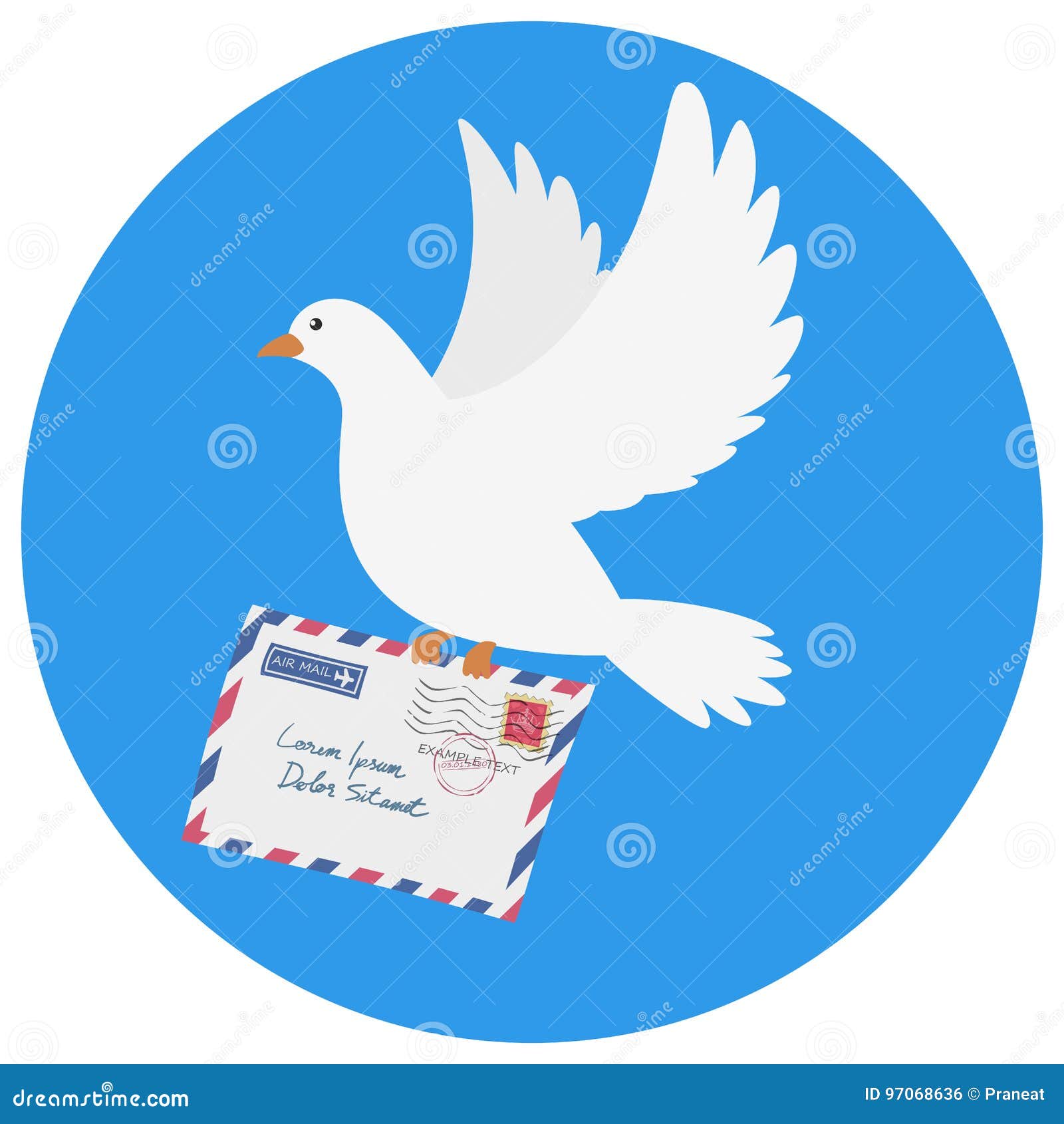 Dove Carrying Olive Branch Illustration Concept. International Peace ...