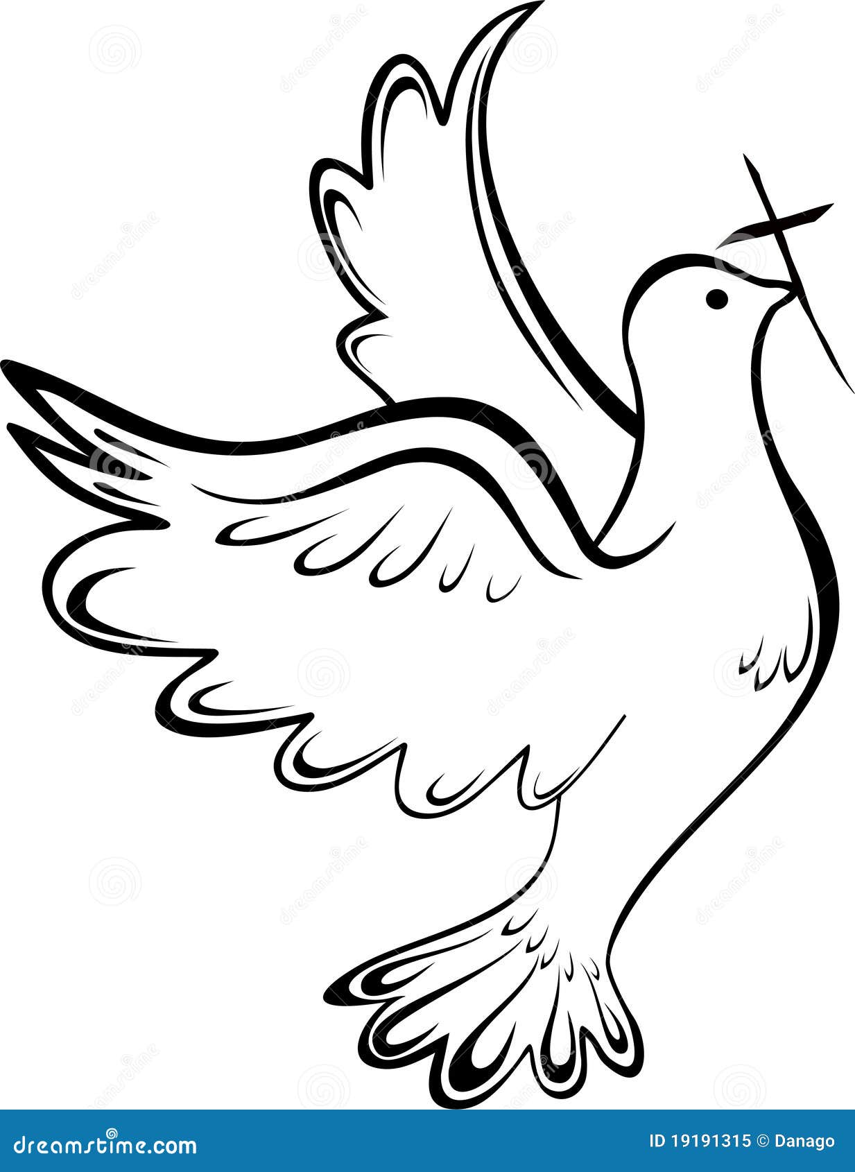 Royalty Free Stock Photo: Dove cross. Image: 19191315 Royalty Free Stock Photo: Dove cross. Image: 19191315