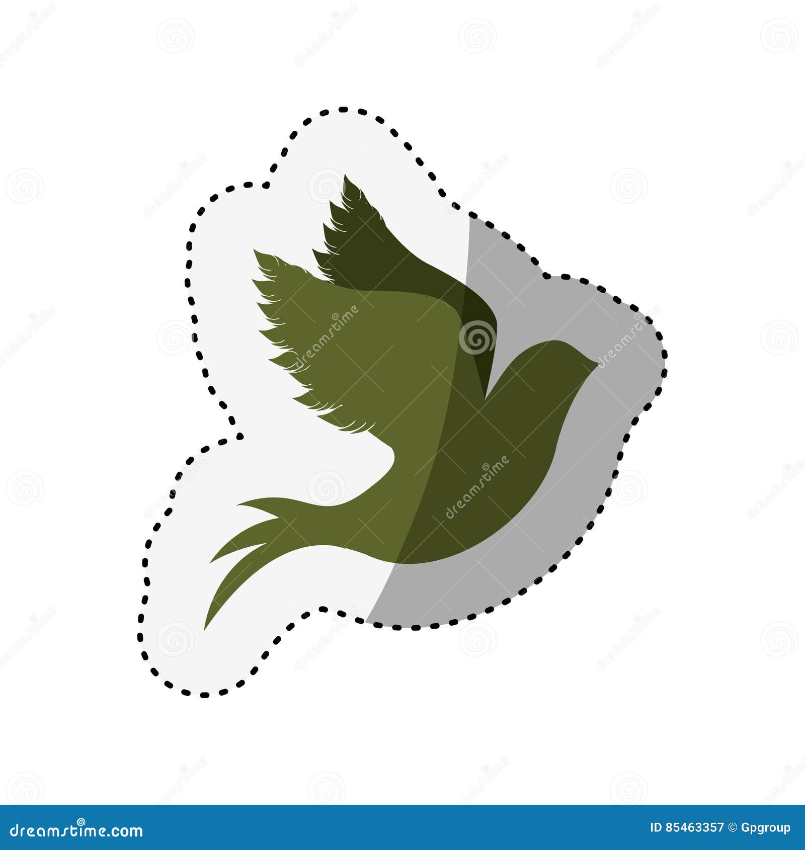 Dove cute ornament stock illustration. Illustration of design - 85463357