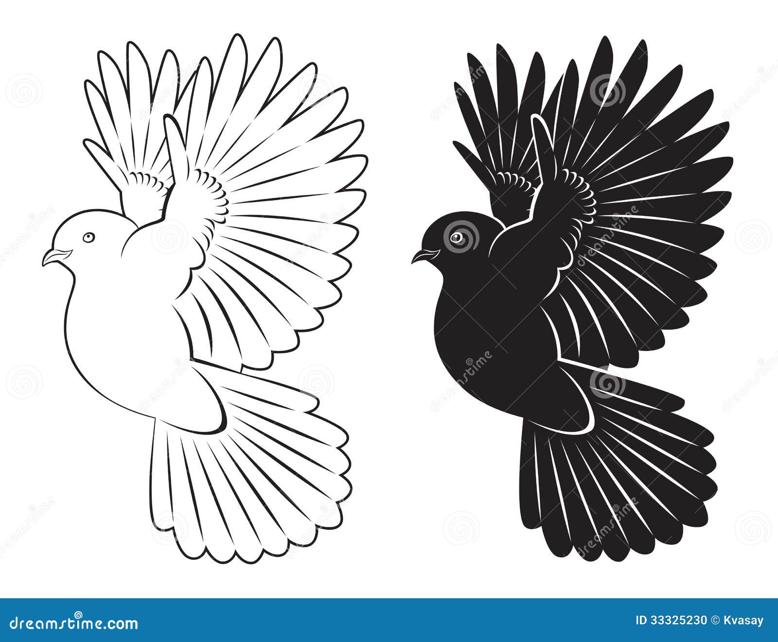 Dove stock vector. Illustration of beautiful, decorative - 33325230