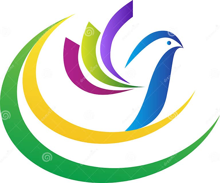 Dove logo stock vector. Illustration of desktop, blue - 30446785