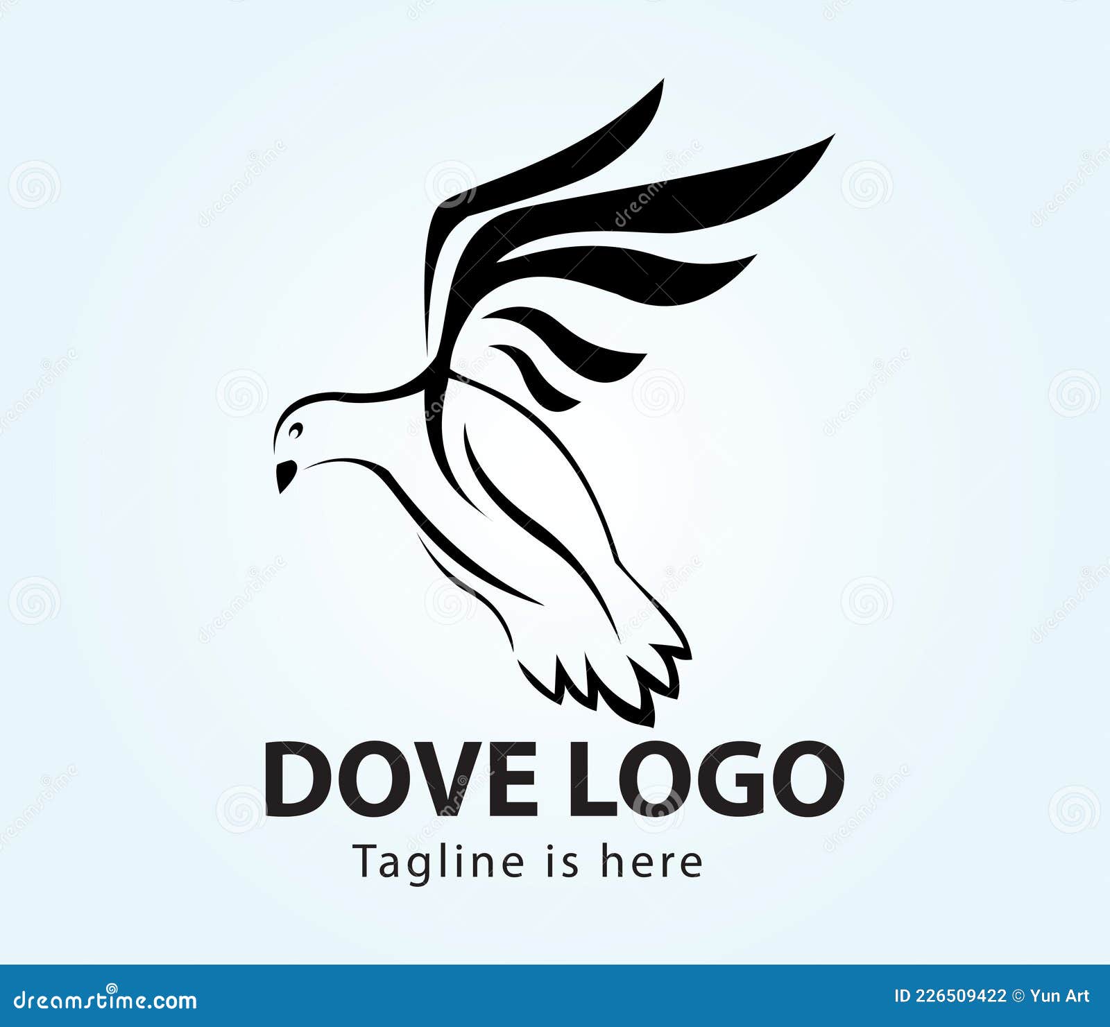 Dove, Logo Vector Template Image, Trendy, Simple, Attractive Stock ...