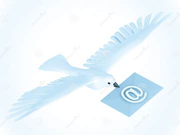 Dove Mail stock illustration. Illustration of abstract - 24296579