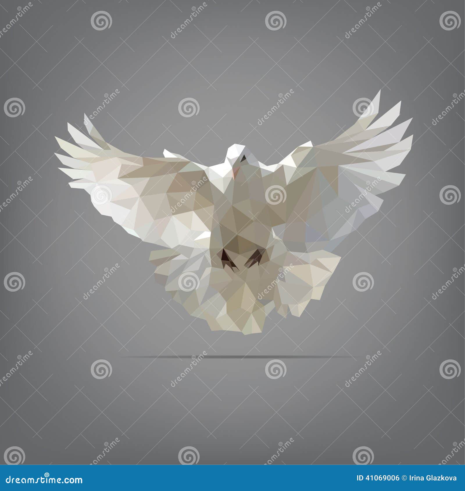 Dove in Origami Style. Vector Illustration Stock Vector - Illustration ...