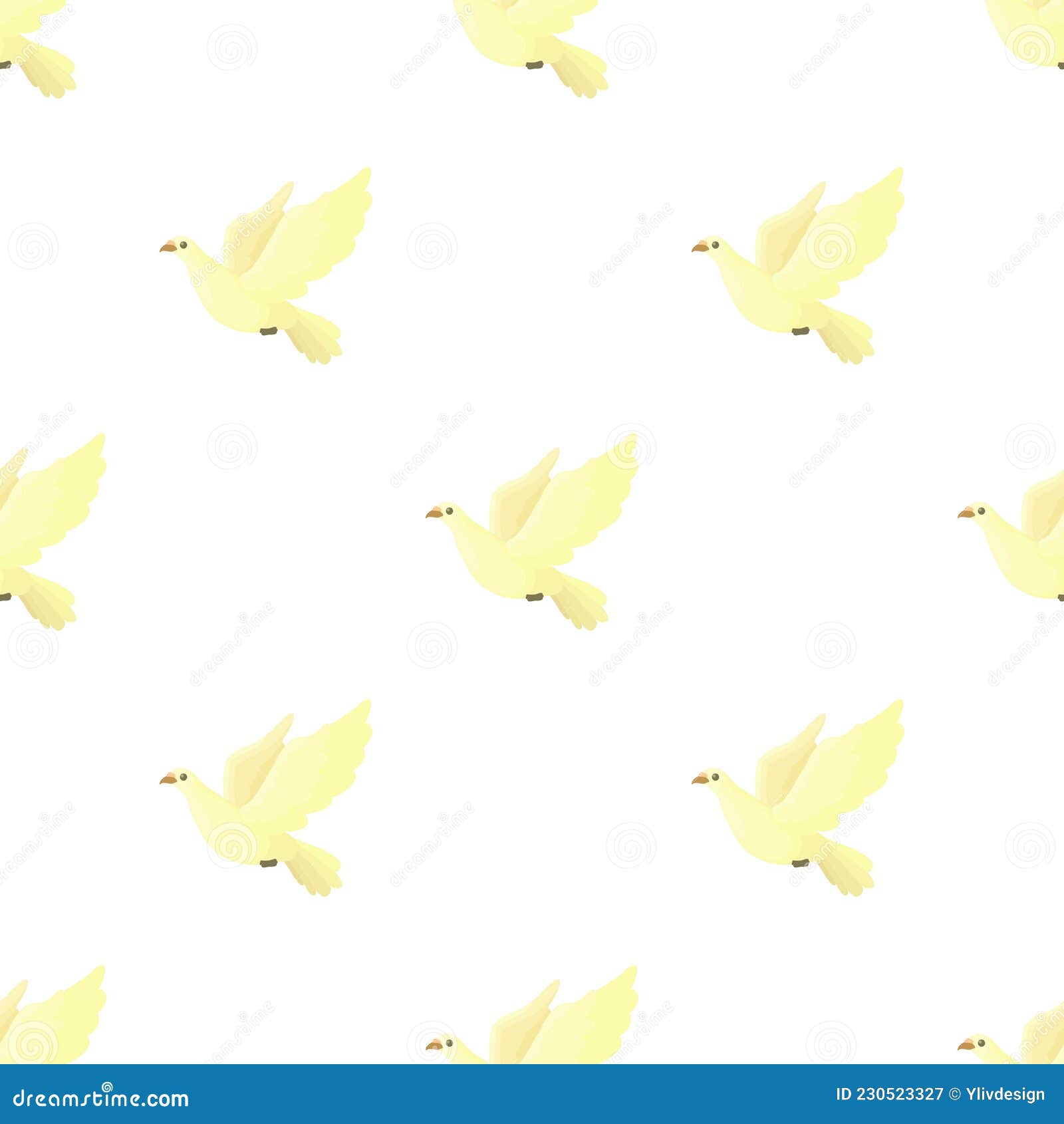 Dove Pattern Seamless Vector Stock Illustration - Illustration of psalm ...