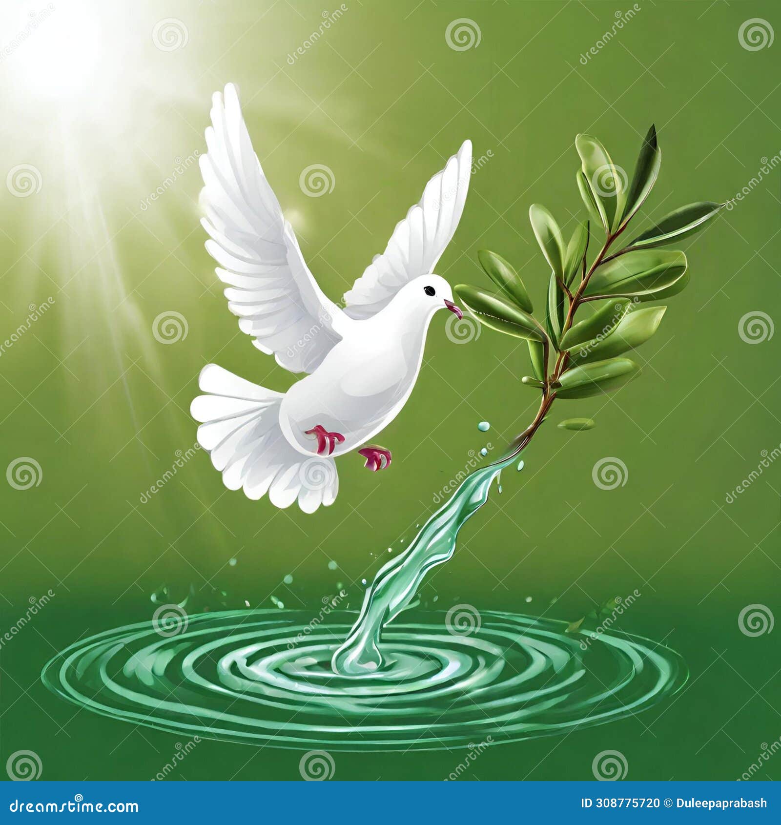 Dove of Peace , Peace Bird, Illustration of Beautiful Shiny Dove Stock ...