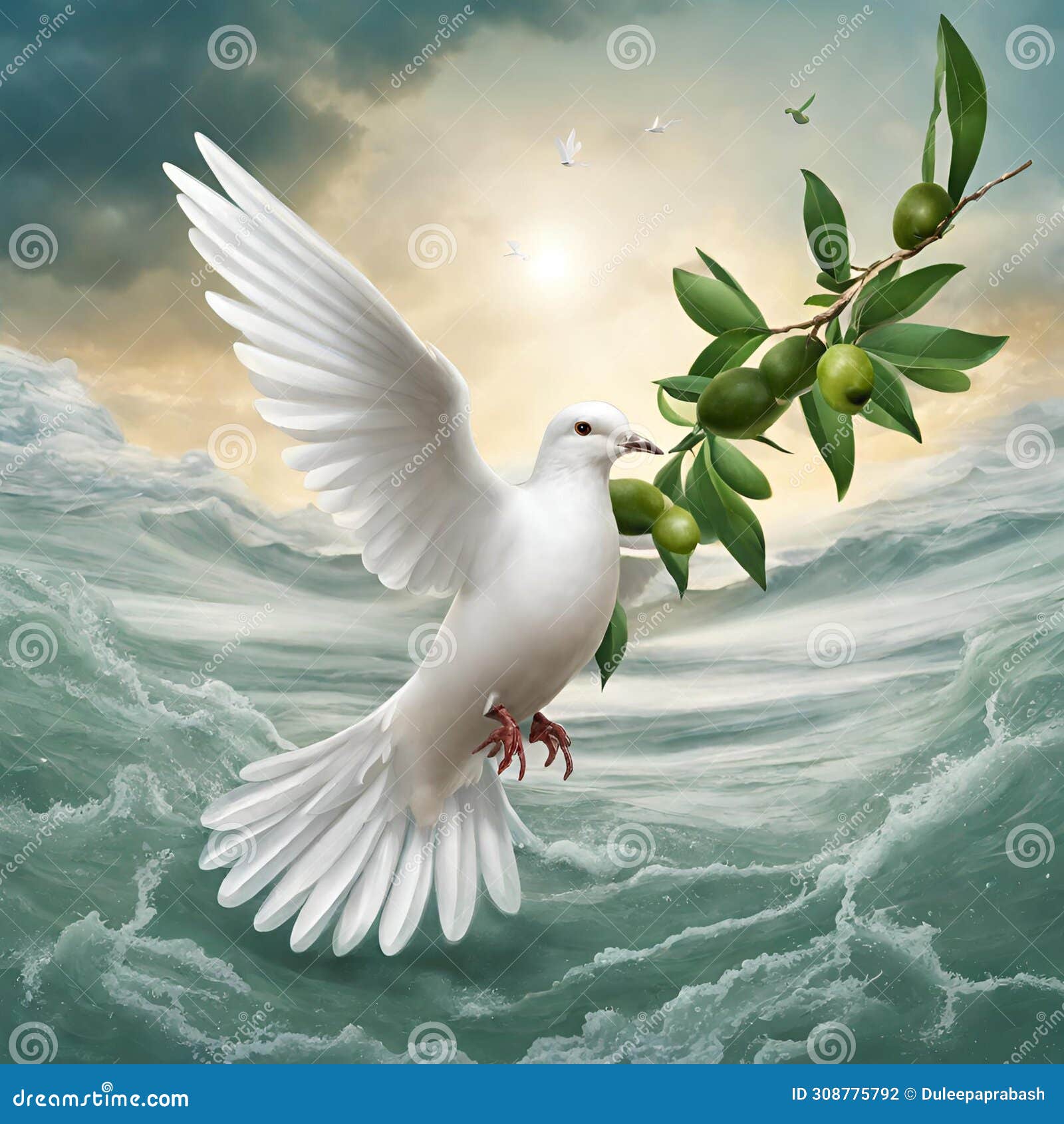 Dove of Peace , Peace Bird, Illustration of Beautiful Shiny Dove Stock ...