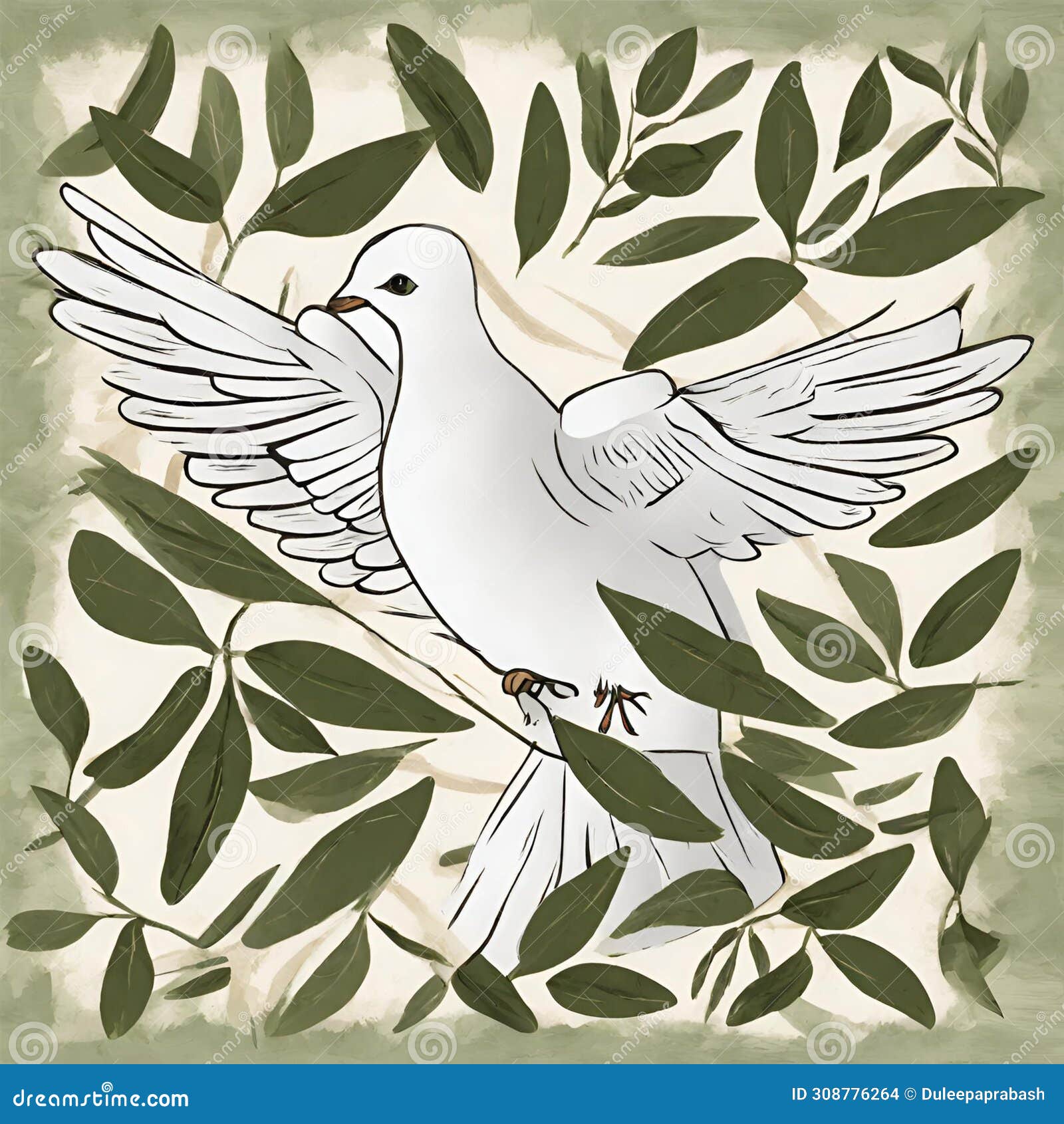 Dove of Peace , Peace Bird, Illustration of Beautiful Shiny Dove Stock ...