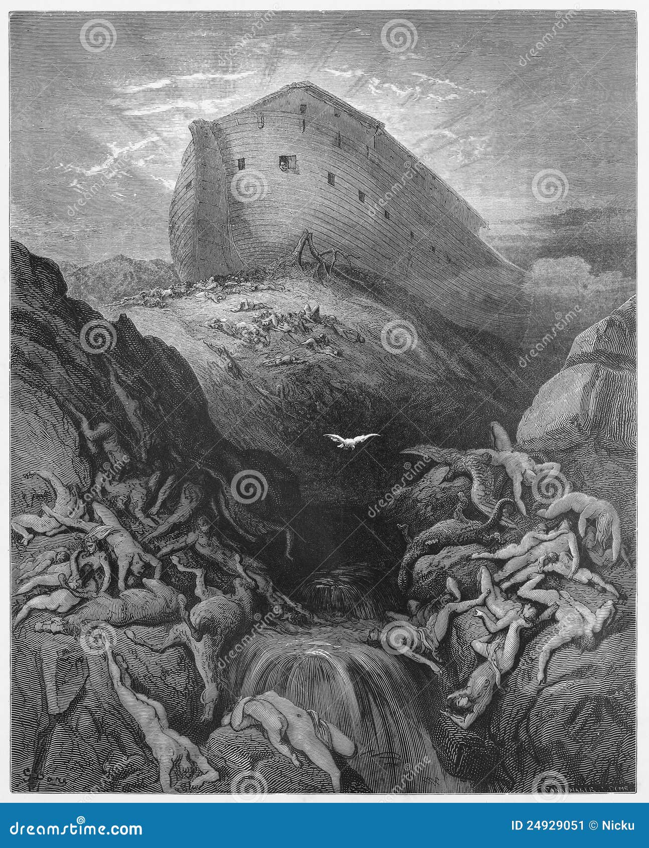 The Dove Sent Forth from the Ark Editorial Photo - Illustration of ...