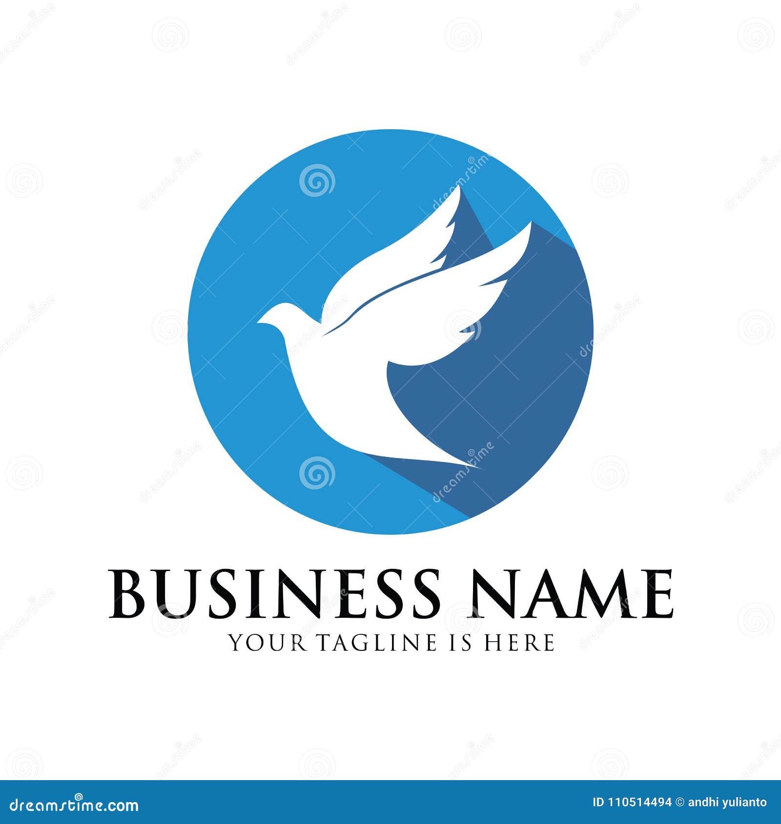 Dove Vector Logo Design Symbol Of Peace And Humanity Stock Photography ...