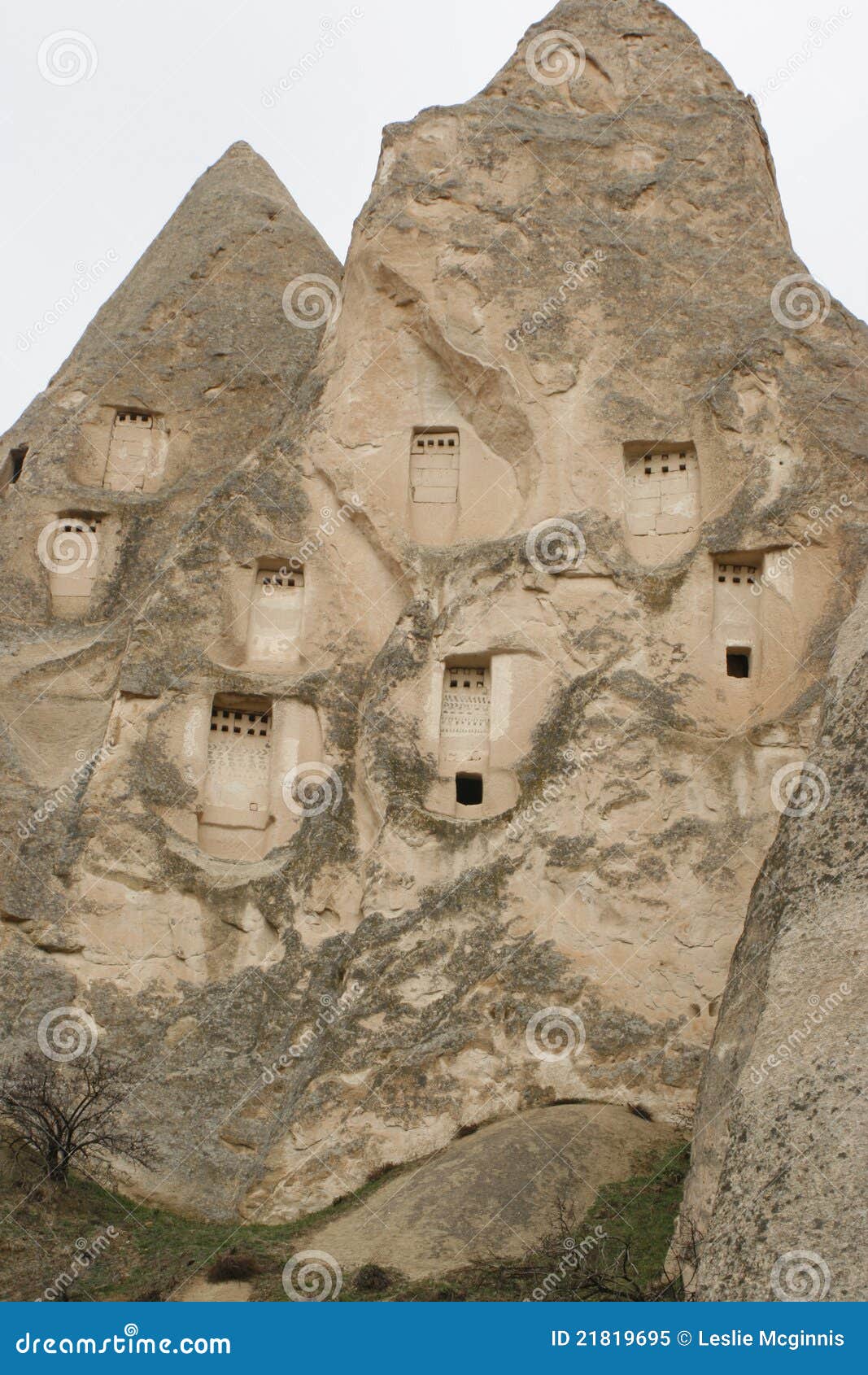 Dovecotes En Cappadocia En Invierno Imagen de archivo - Imagen de ...