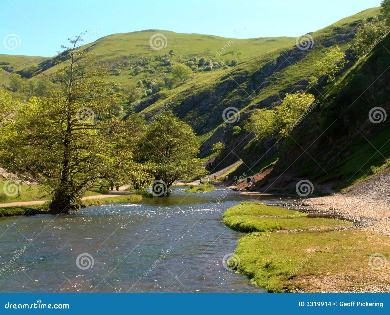 Dovedale stock photo. Image of hills, valley, walking - 3319914