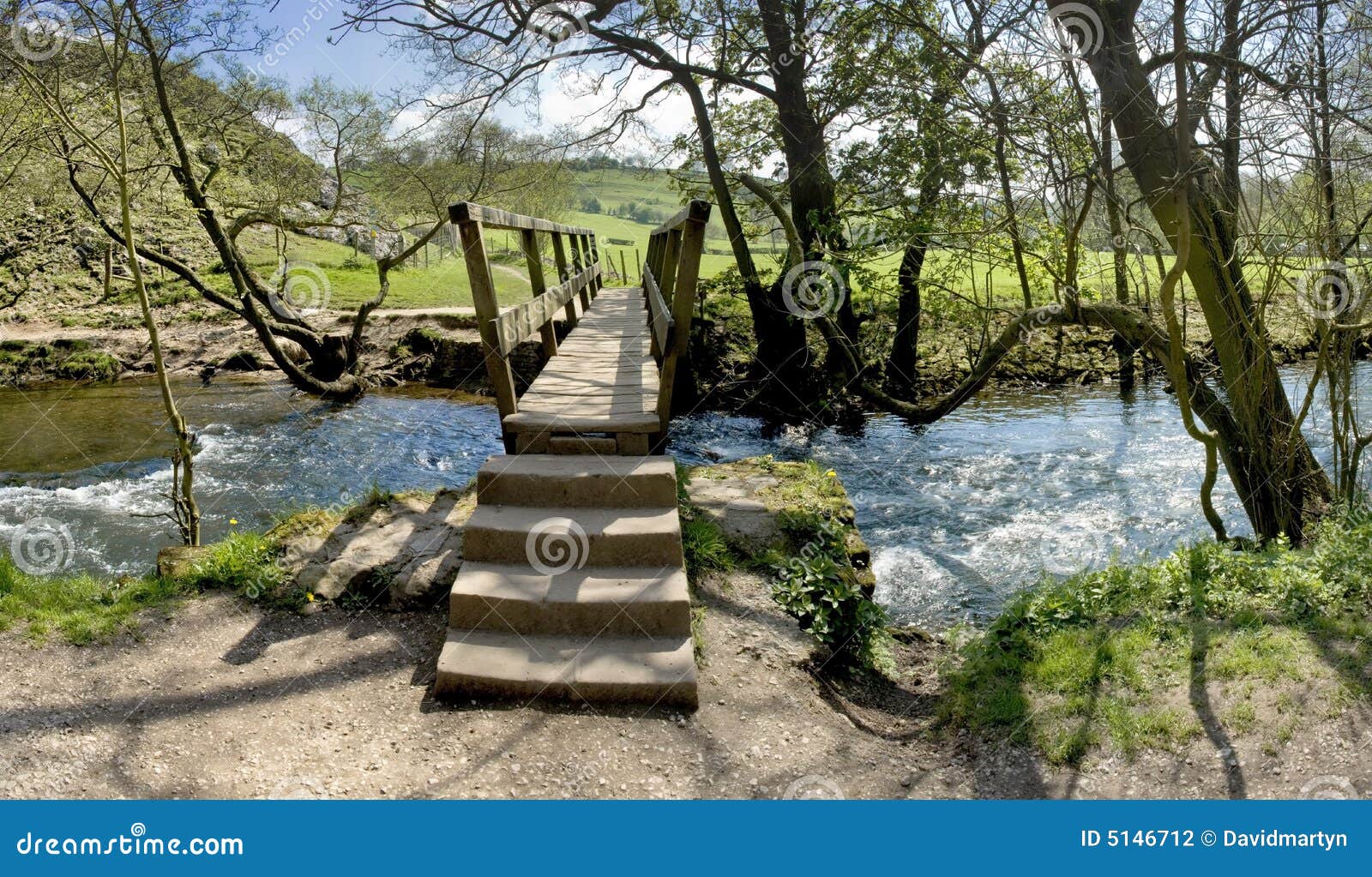 Dovedale stock photo. Image of footbridge, bridges, district - 5146712