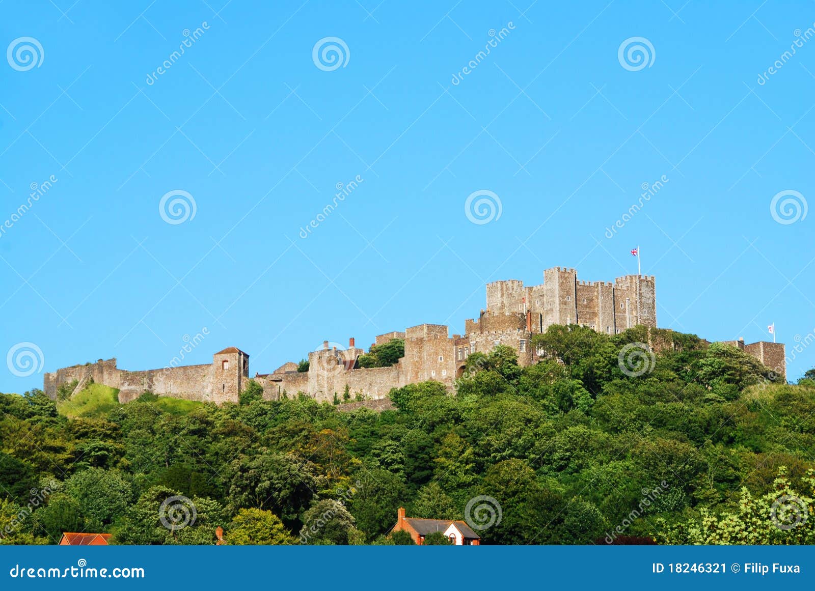 Dover castle stock image. Image of hill, kingdom, cultural - 18246321