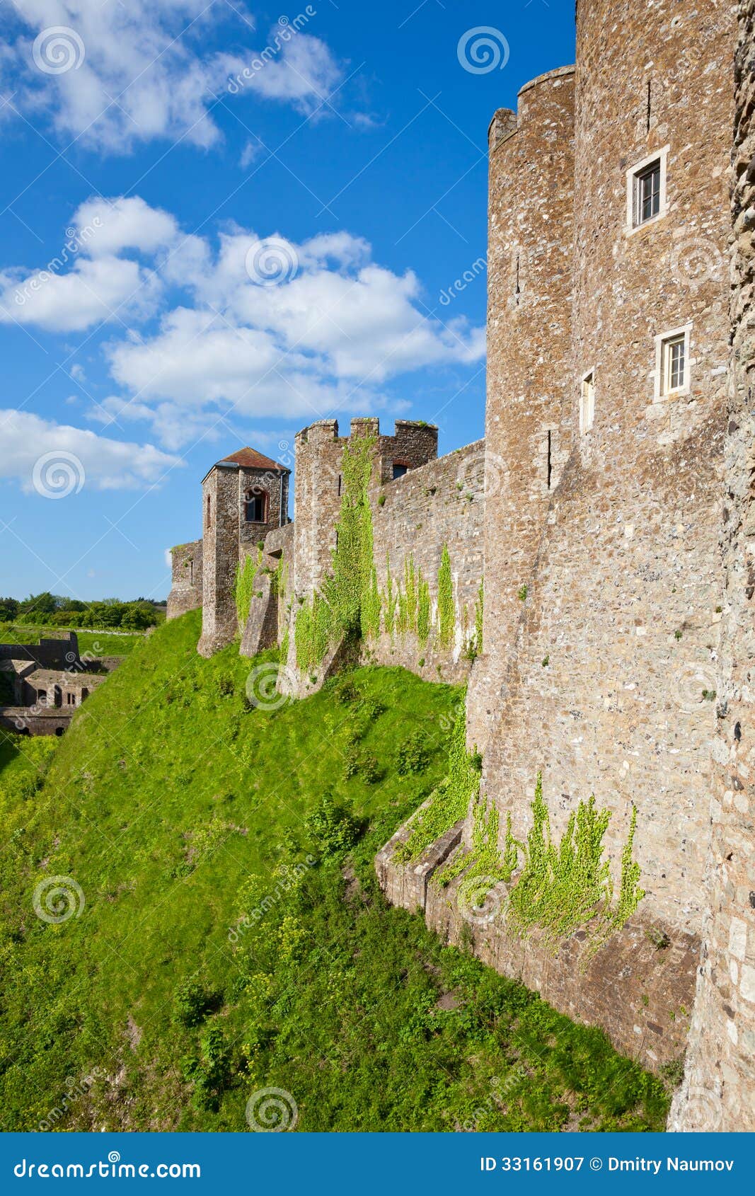 Dover Castle wall stock image. Image of medieval, wall - 33161907