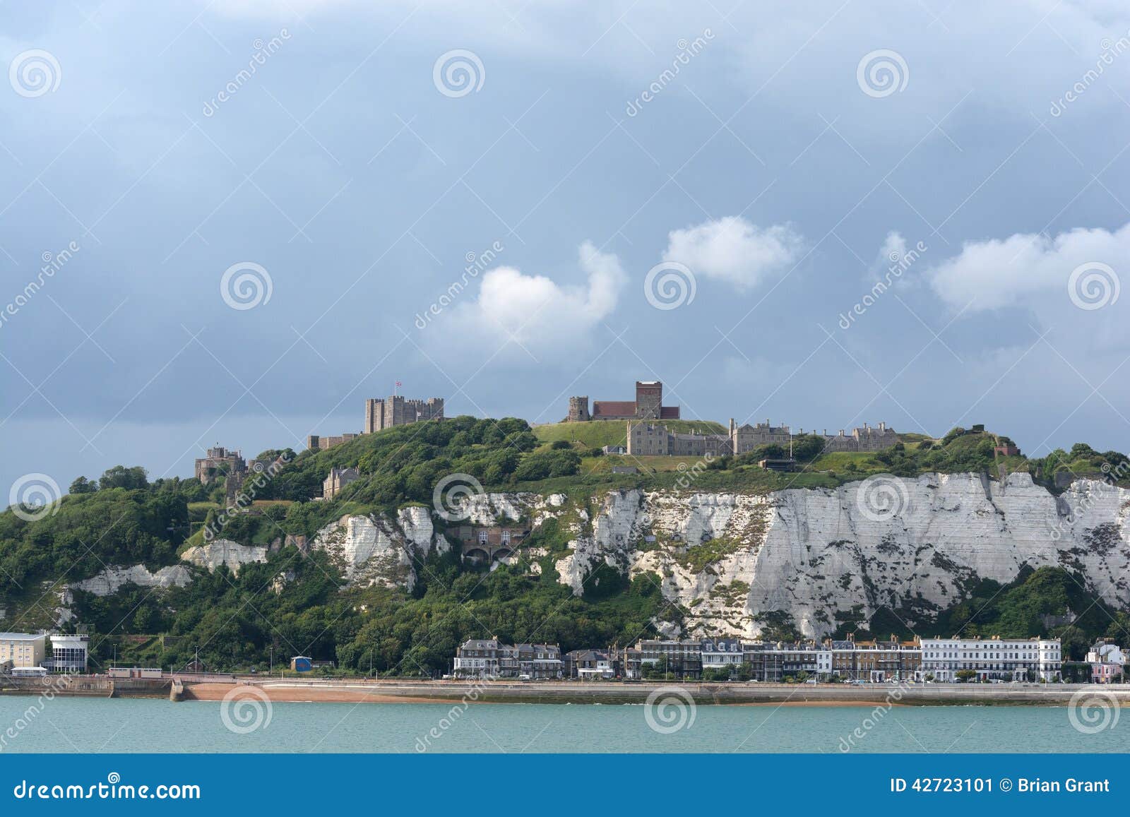 Dover Castle and the White Cliffs Stock Image - Image of england ...
