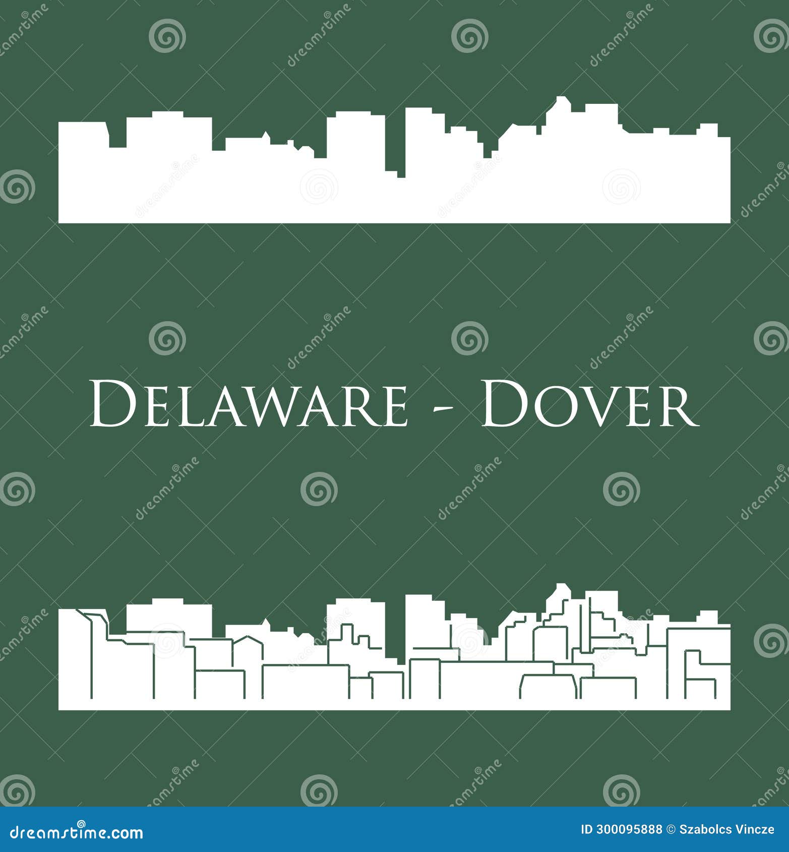 Dover Delaware USA City Map In Retro Style. Outline Map. Vector ...