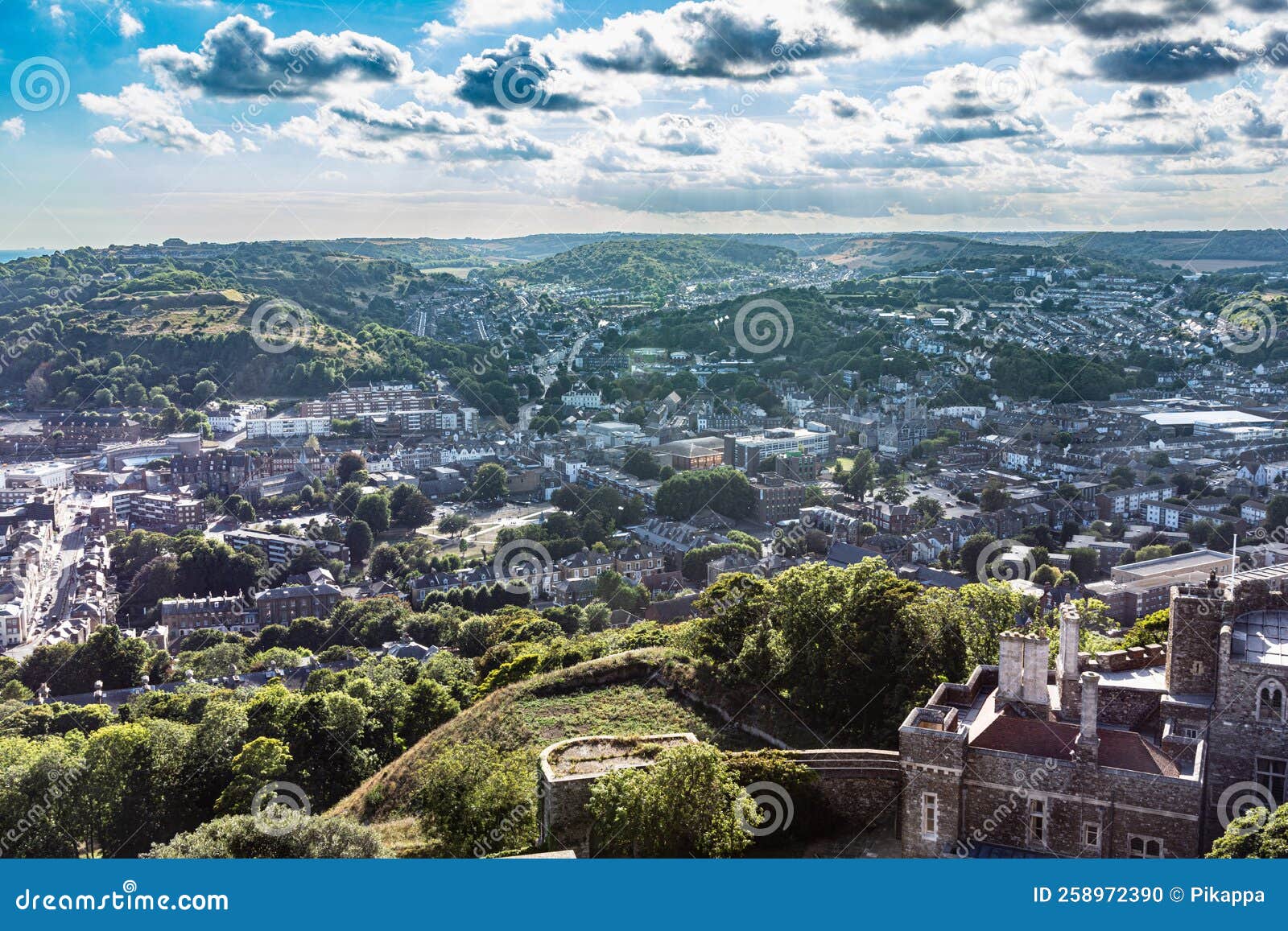 Dover View from the Castle, Dover, England, UK Editorial Image - Image ...