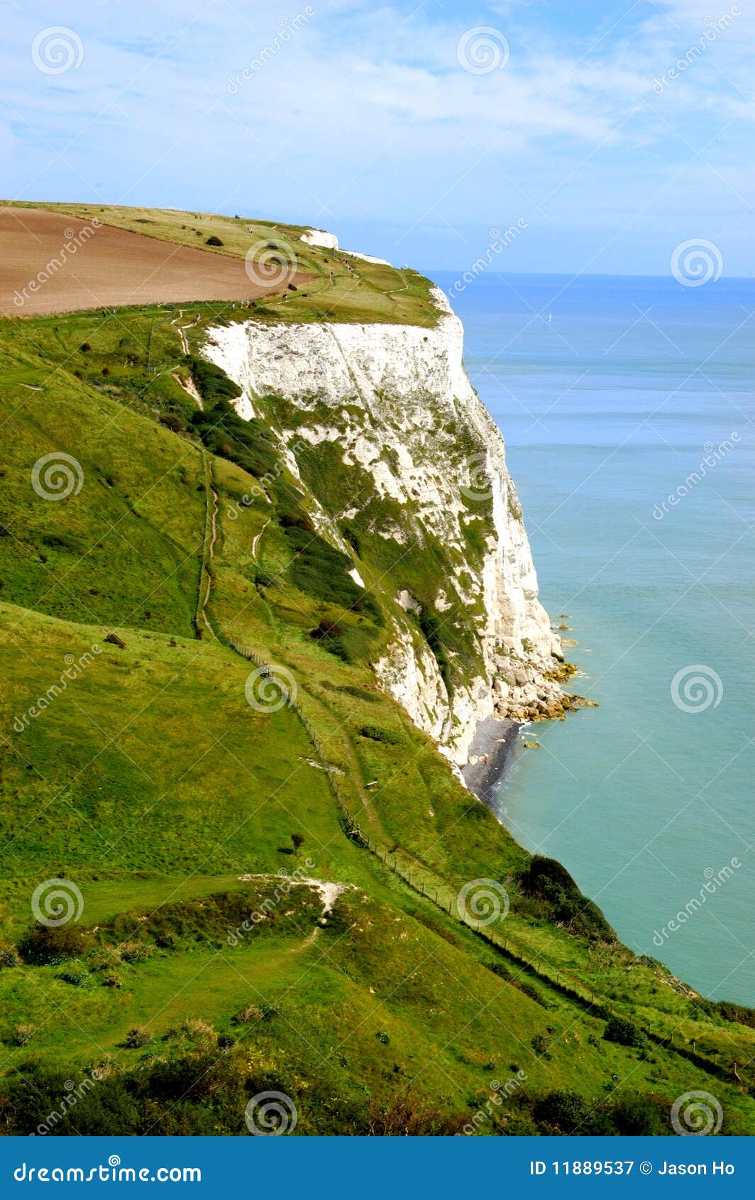 Dover White Cliff stock image. Image of tourist, landmark - 11889537
