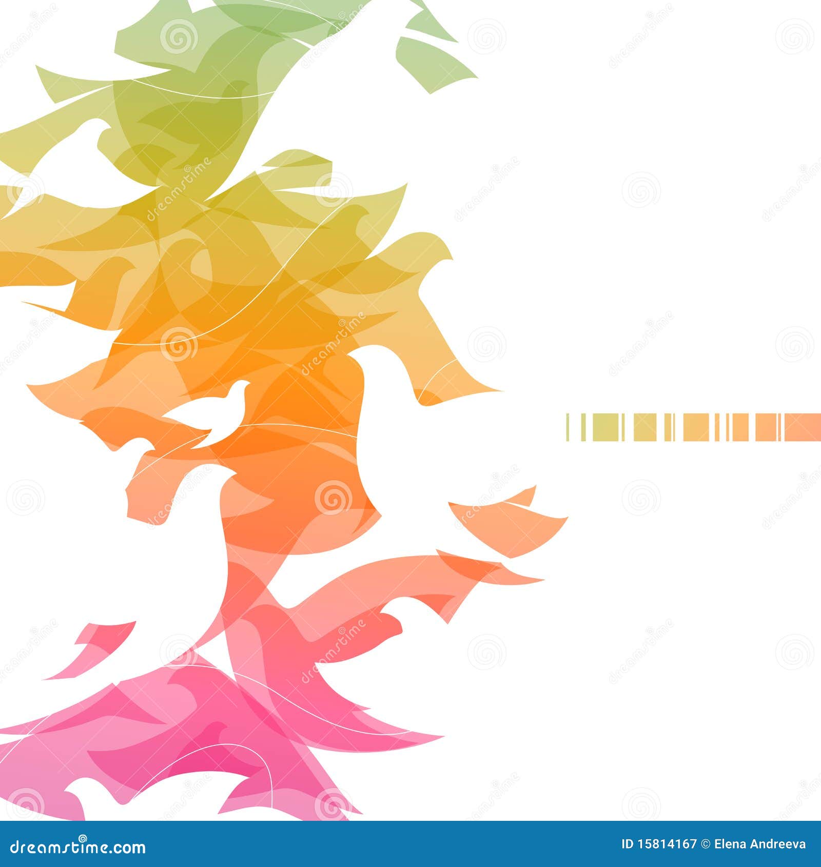 Doves. Abstract design stock vector. Illustration of design - 15814167