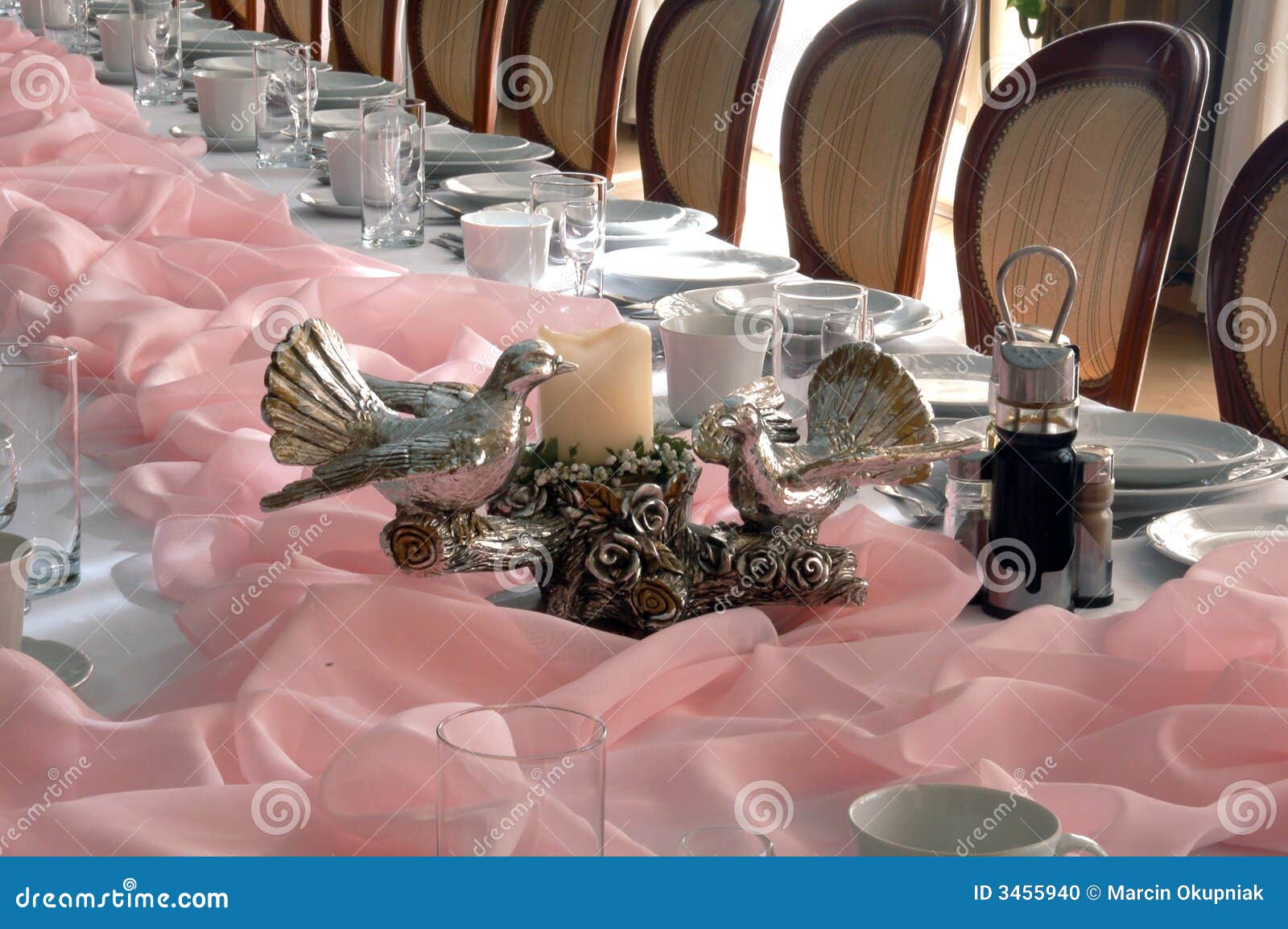 Doves figure on table stock photo. Image of perspective - 3455940