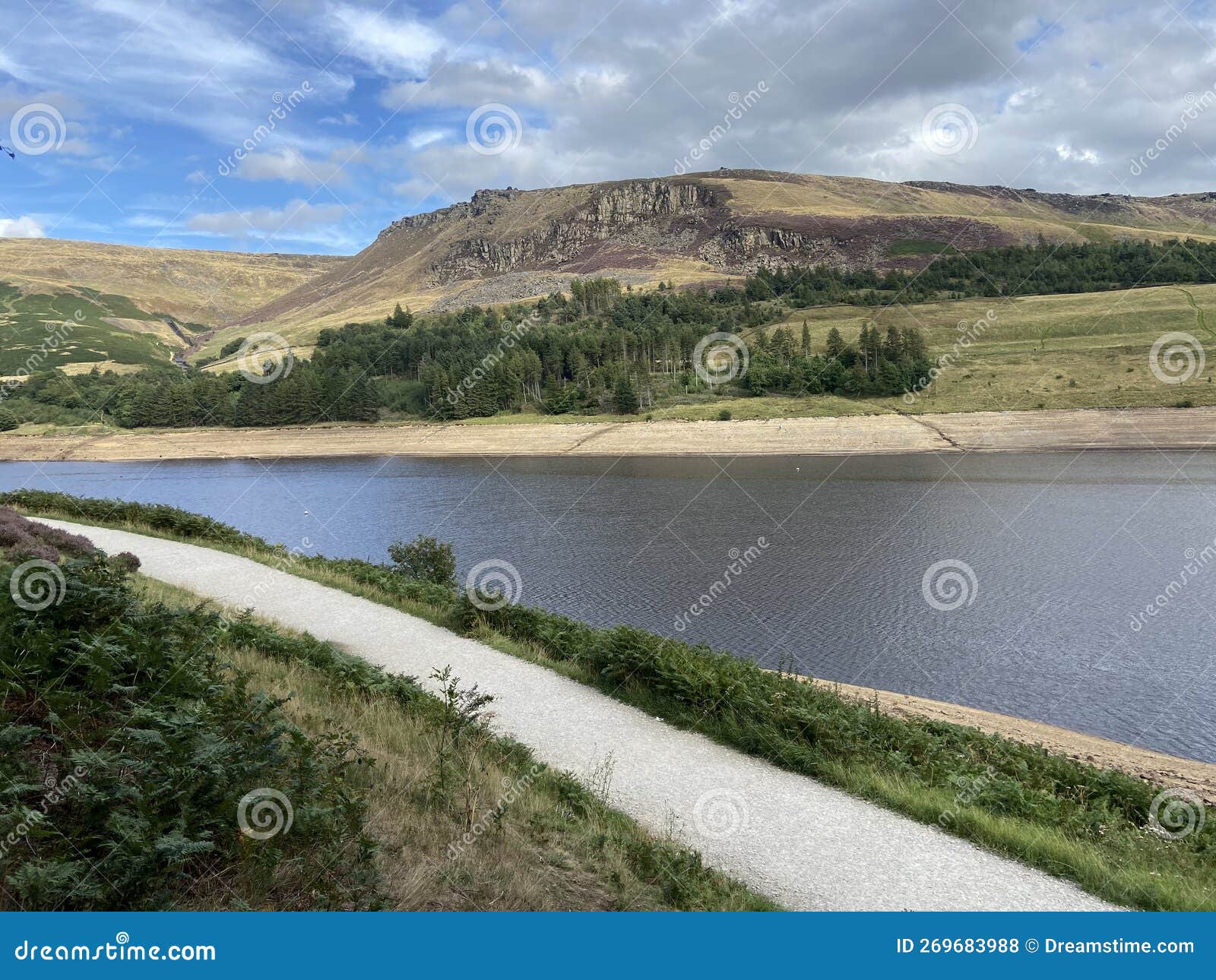 Dovestone Reservoir stock photo. Image of water, lake - 269683988