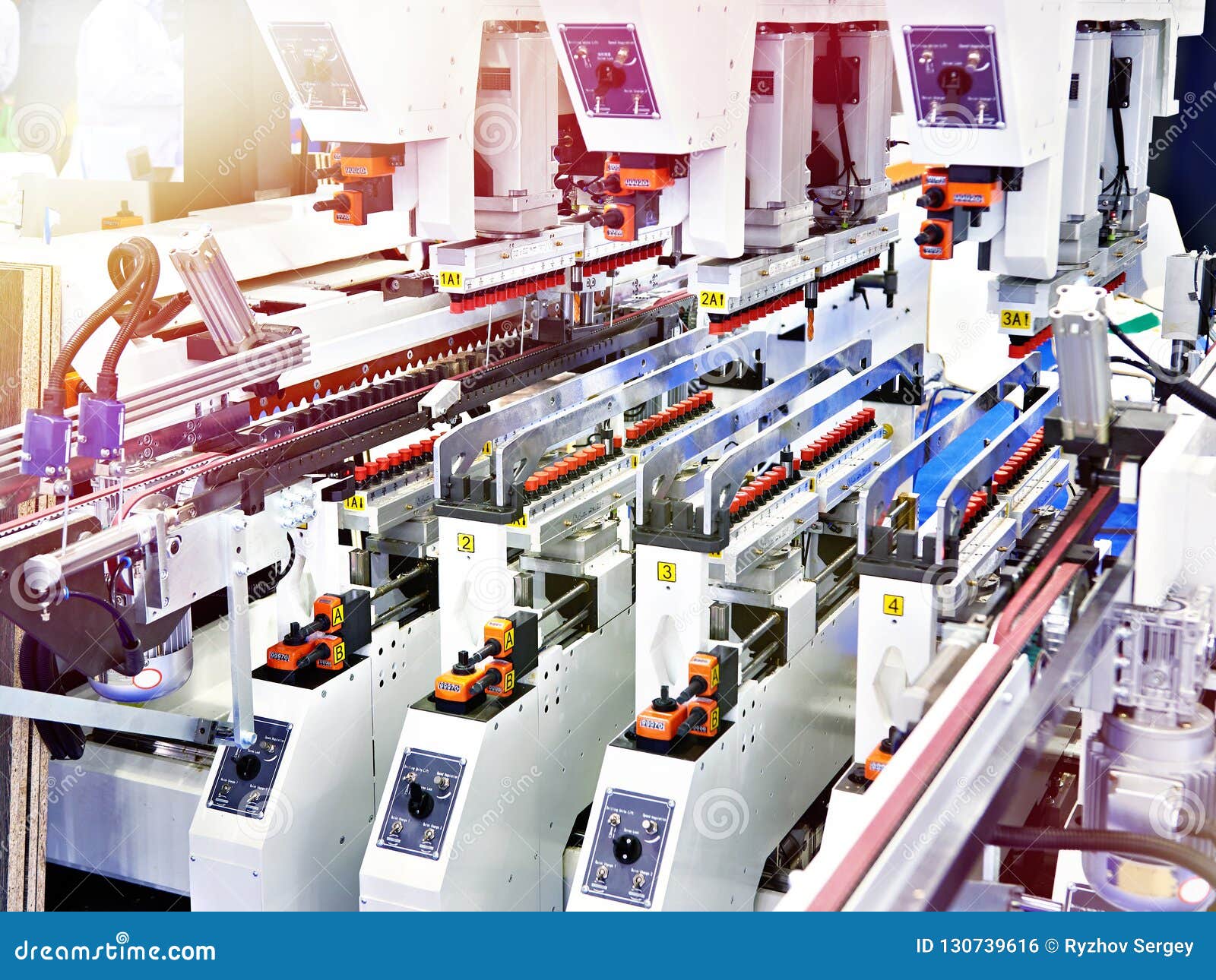 Dowel Boring Machine stock photo. Image of technology - 130739616