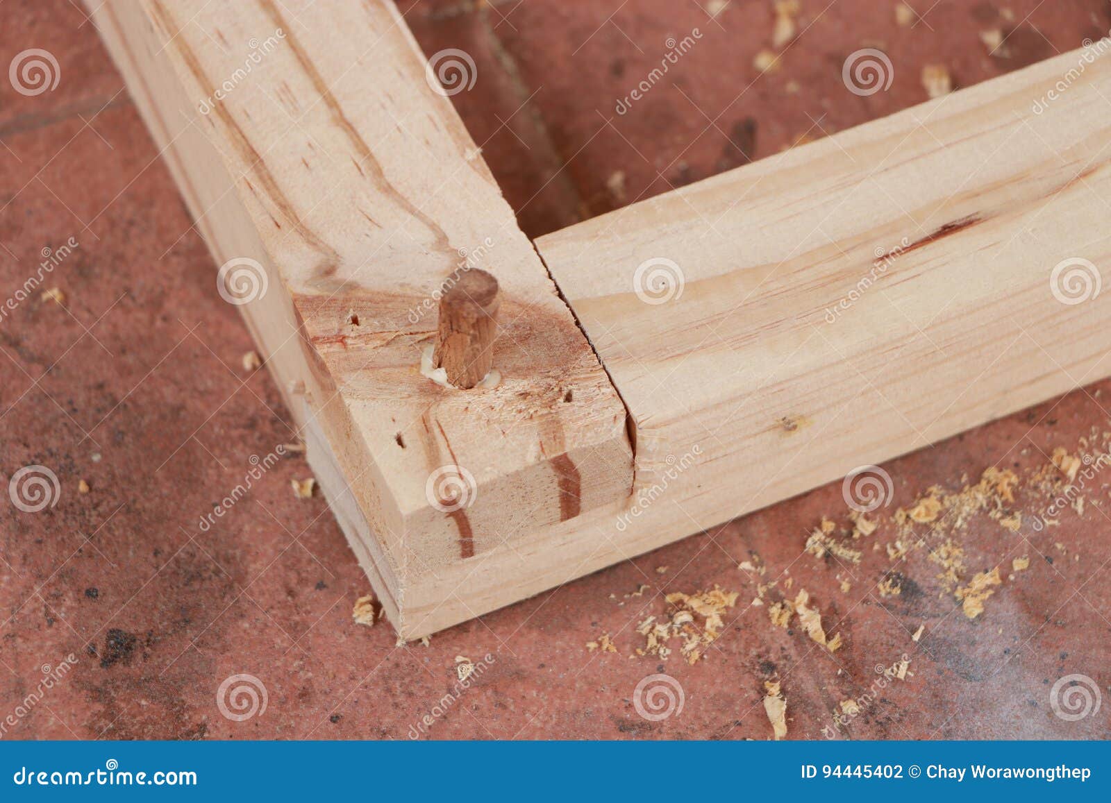 Dowel joint stock photo. Image of handmade, assemble - 94445402