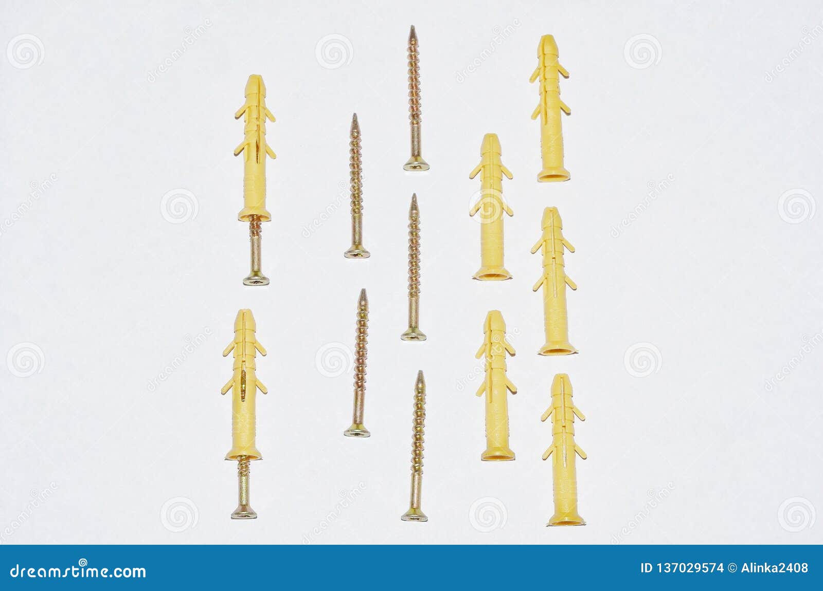 Screws Head Collection .Screw and Dowel Background Stock Photo - Image ...
