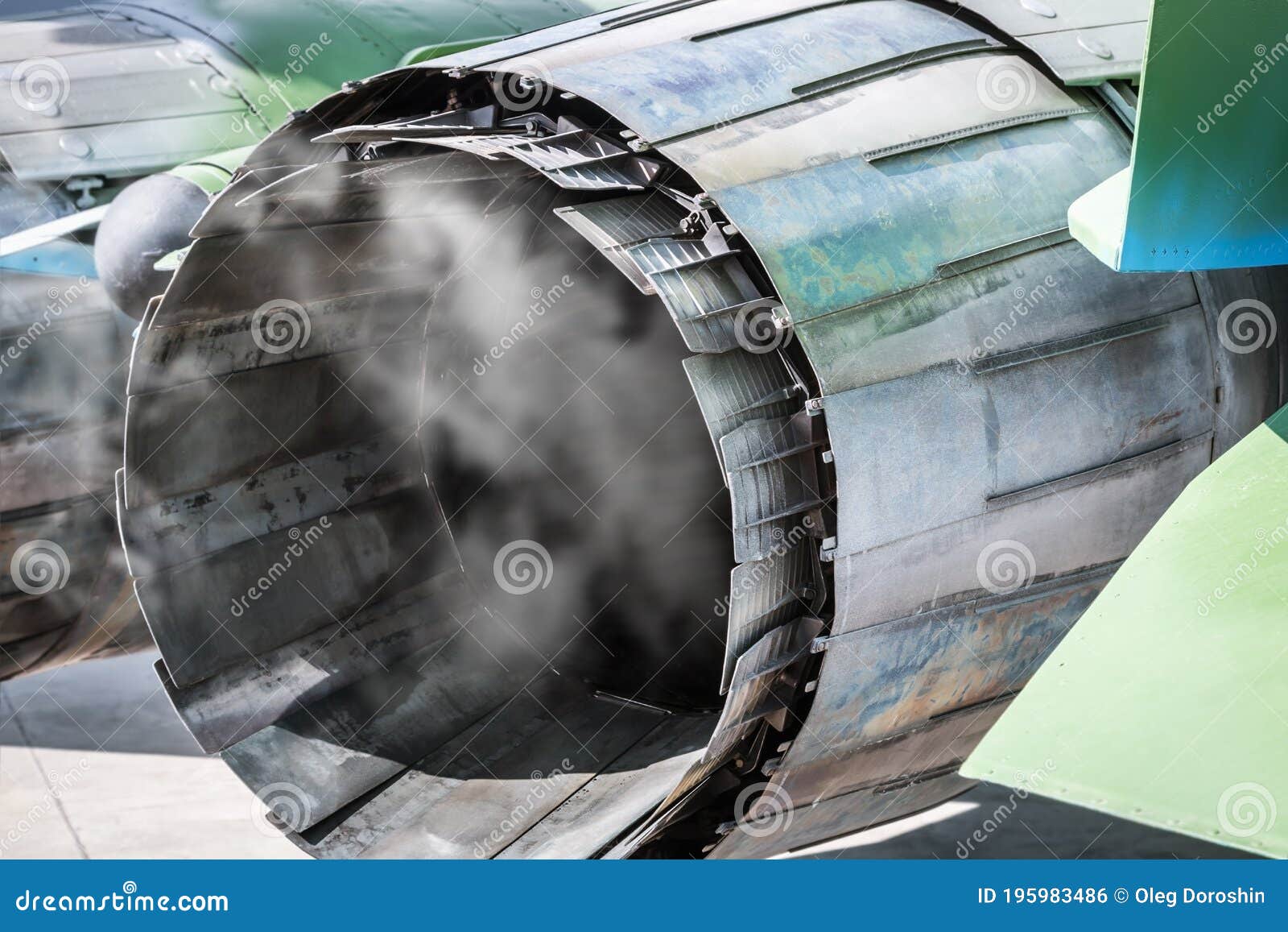 Down Adjustable Nozzles of the Combat Aircraft Engine after the Flight ...