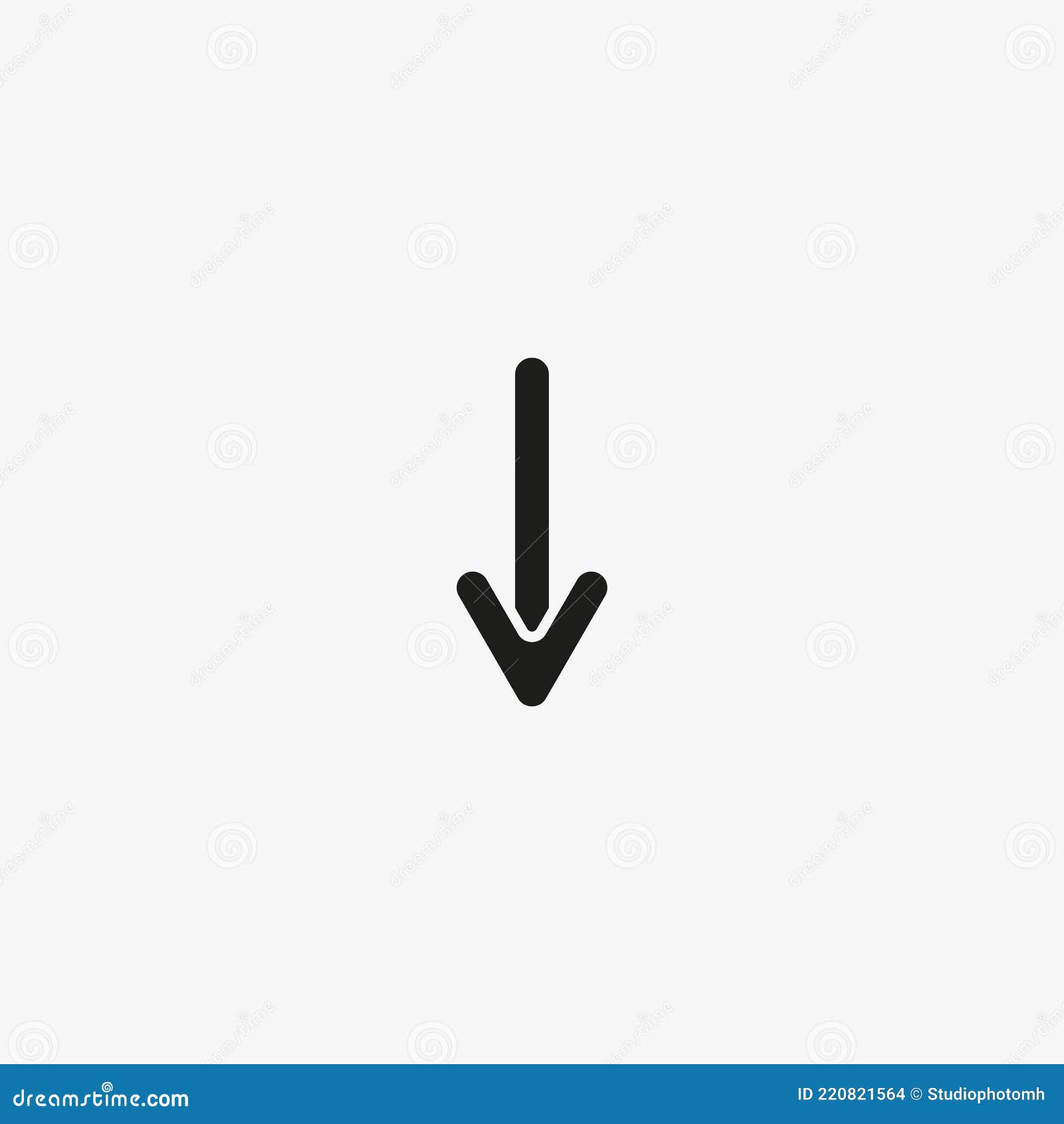Down Arrow Icon. Scroll Down Button for Website and Mobile UI Designs ...