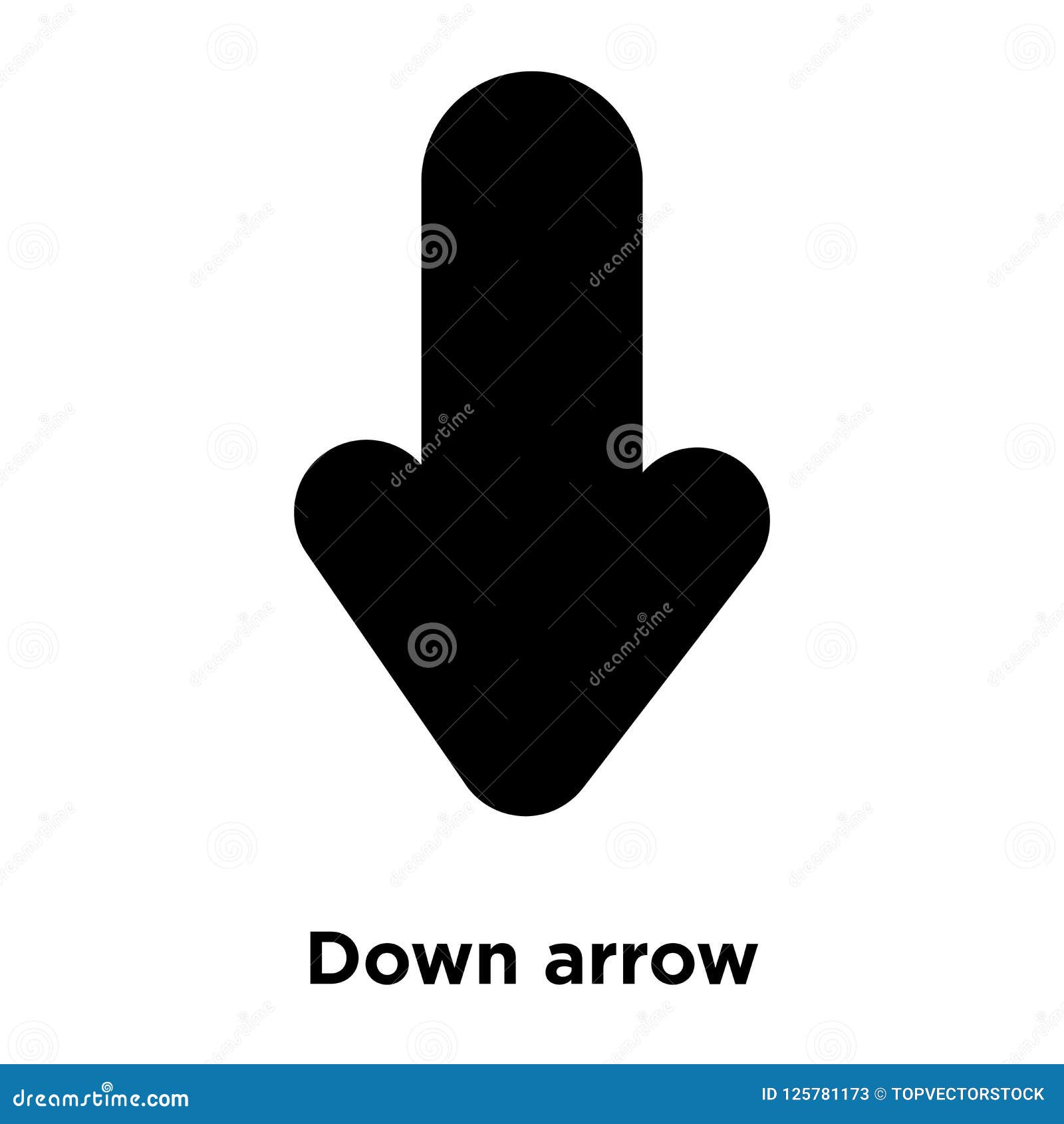 Down Arrow Icon Vector Isolated on White Background, Logo Concept of ... Down Arrow Icon Vector Isolated on White Background, Logo Concept of ...