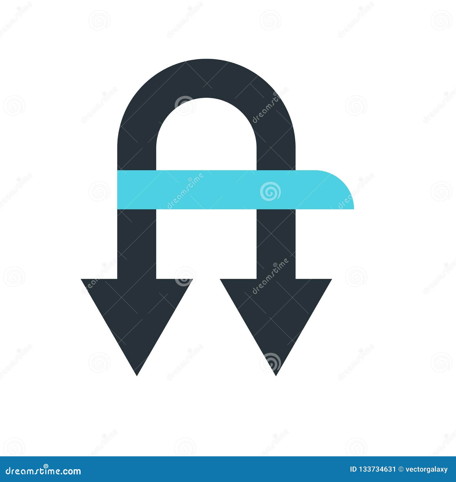 Down Arrow Icon Vector Sign and Symbol Isolated on White Background ...