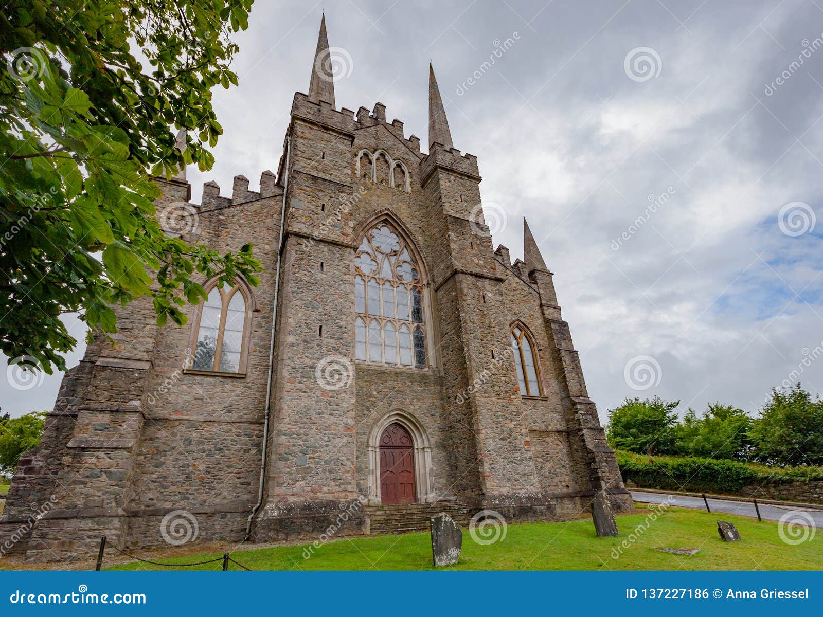 Down Cathedral at Downpatrick in Northern Ireland Stock Photo - Image ...