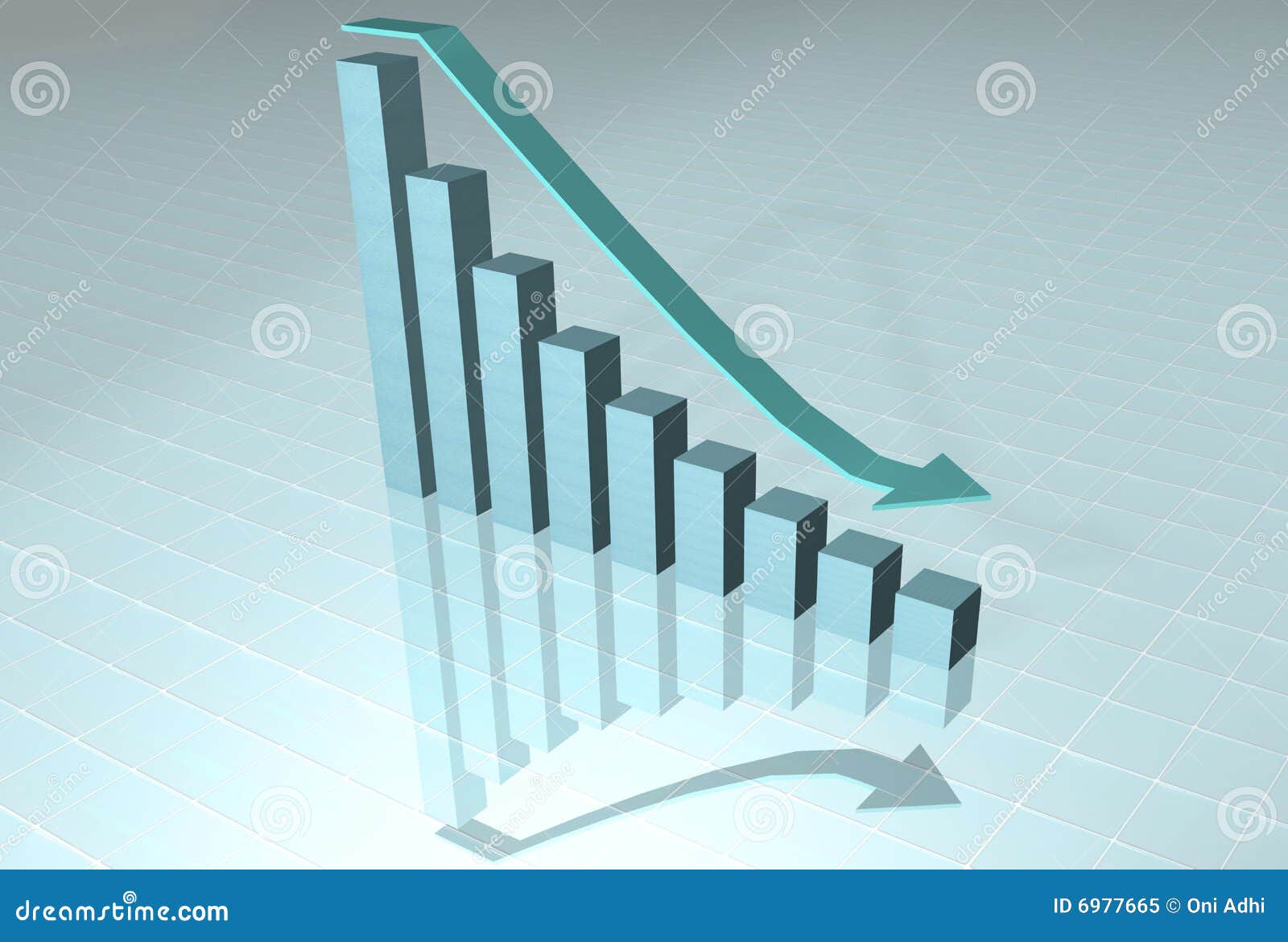 Down chart stock illustration. Illustration of data, money - 6977665