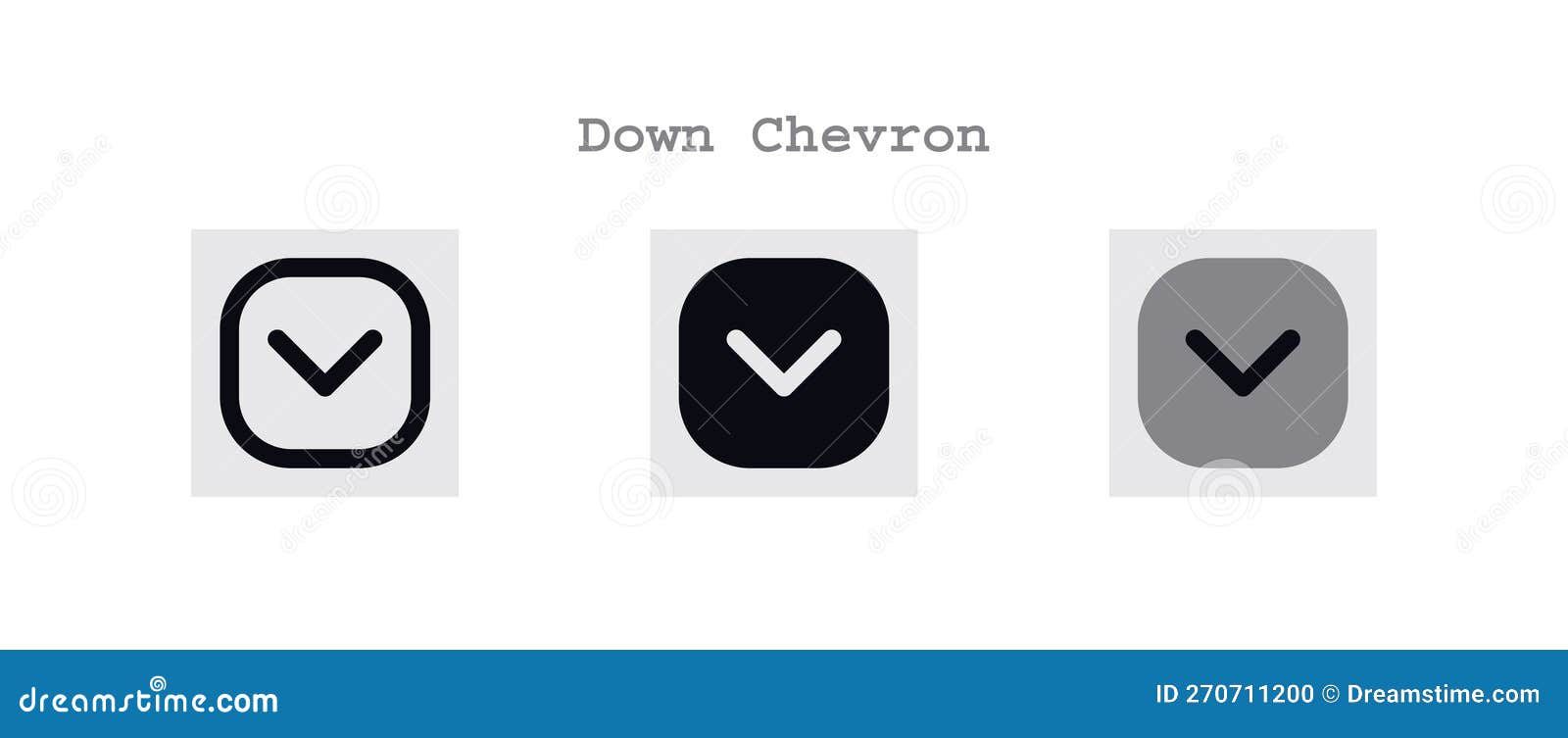Down chevron icons pack stock vector. Illustration of navigate - 270711200