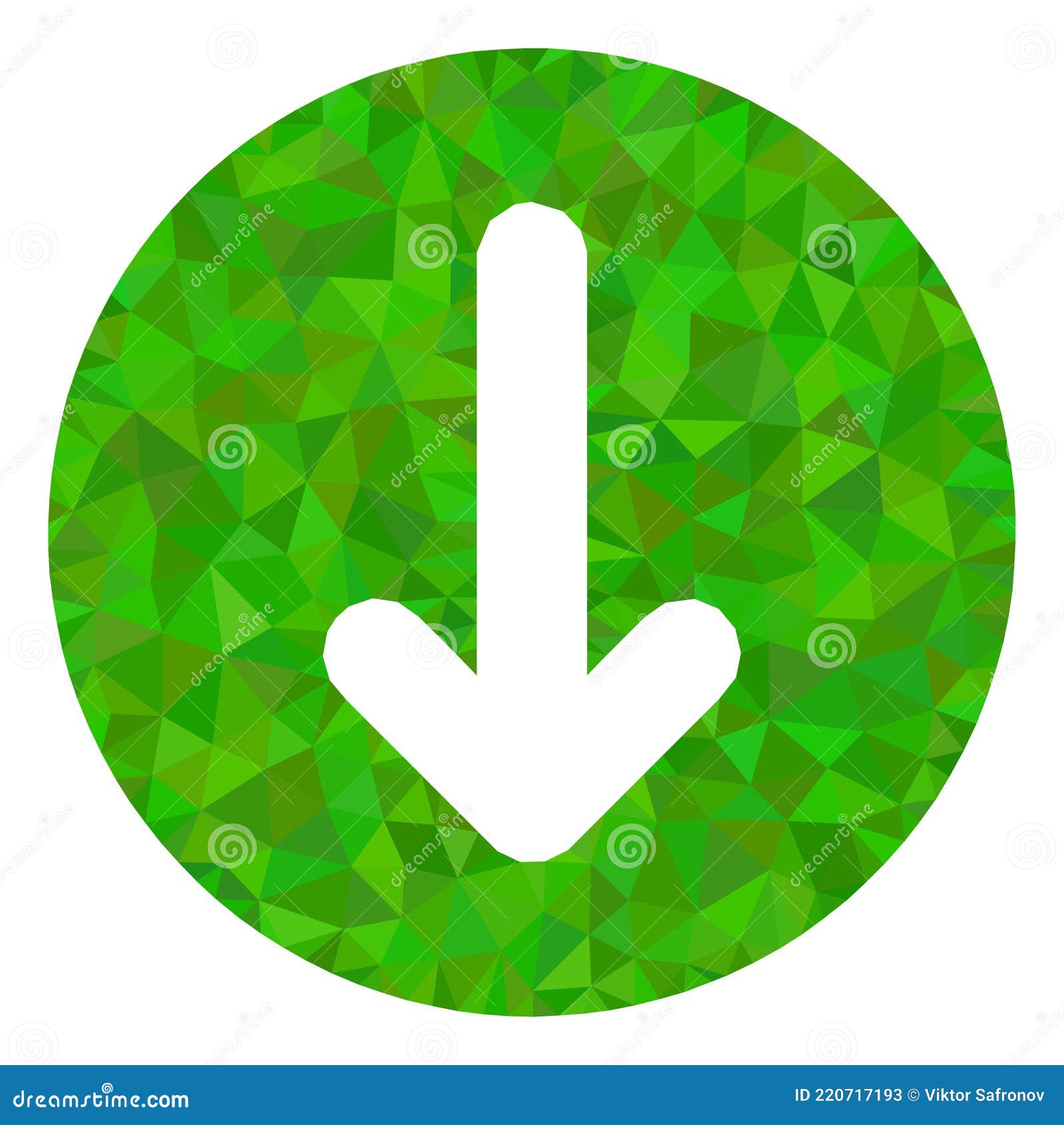 Down Direction Triangle Filled Icon Stock Vector - Illustration of ...