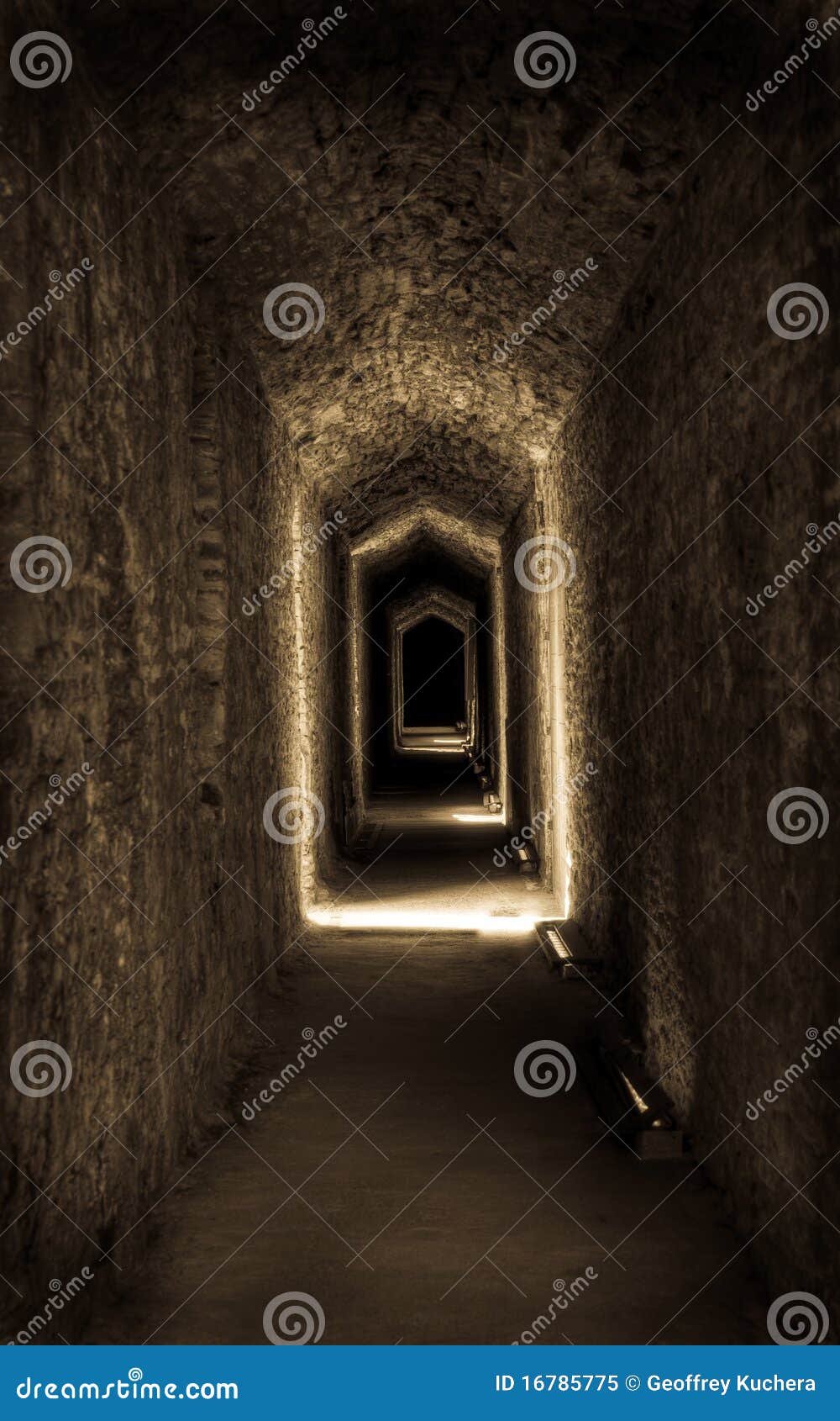Down the Hall stock image. Image of hall, spooky, architecture - 16785775