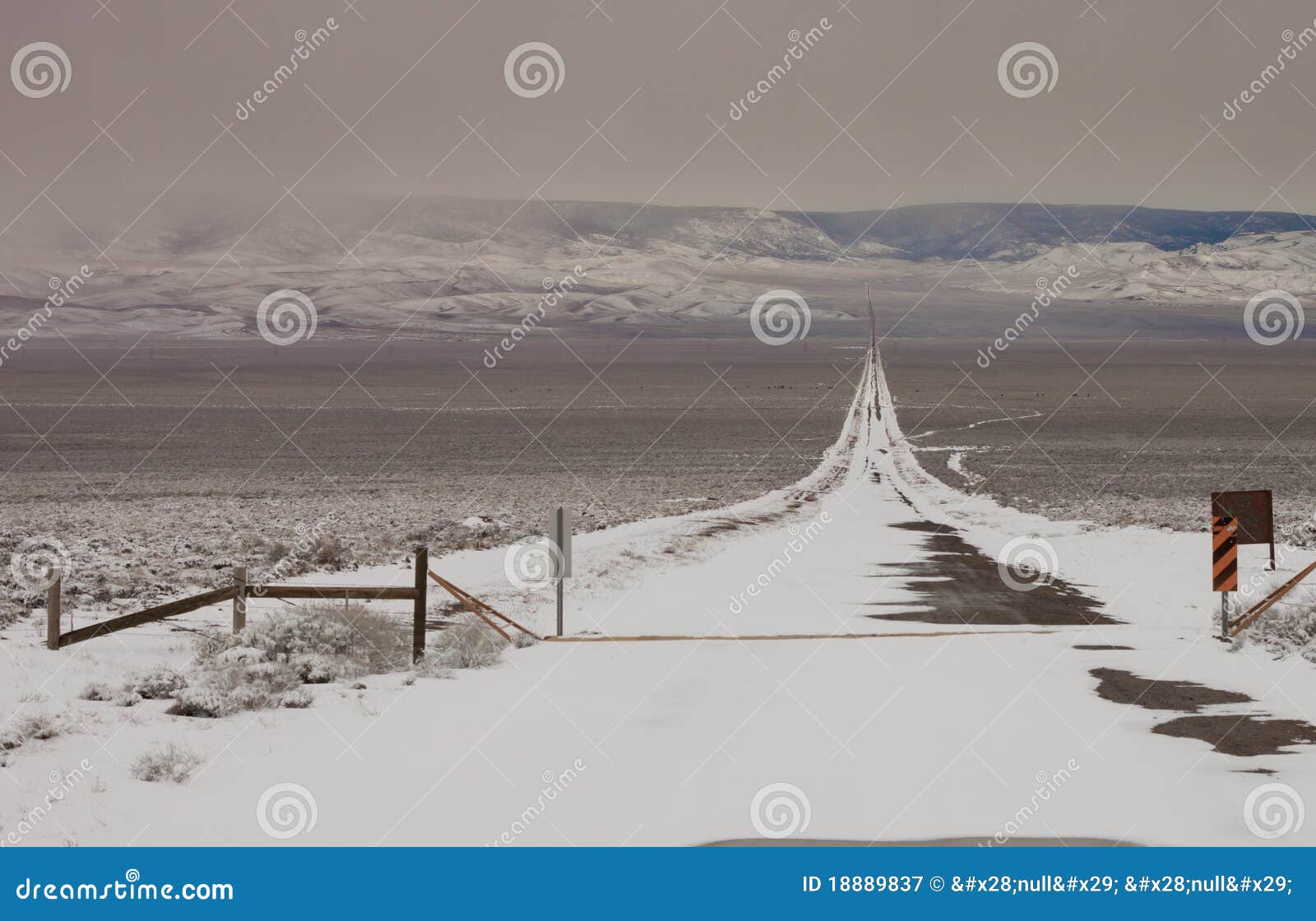 Down the Icy Railroad stock image. Image of rain, empty - 18889837