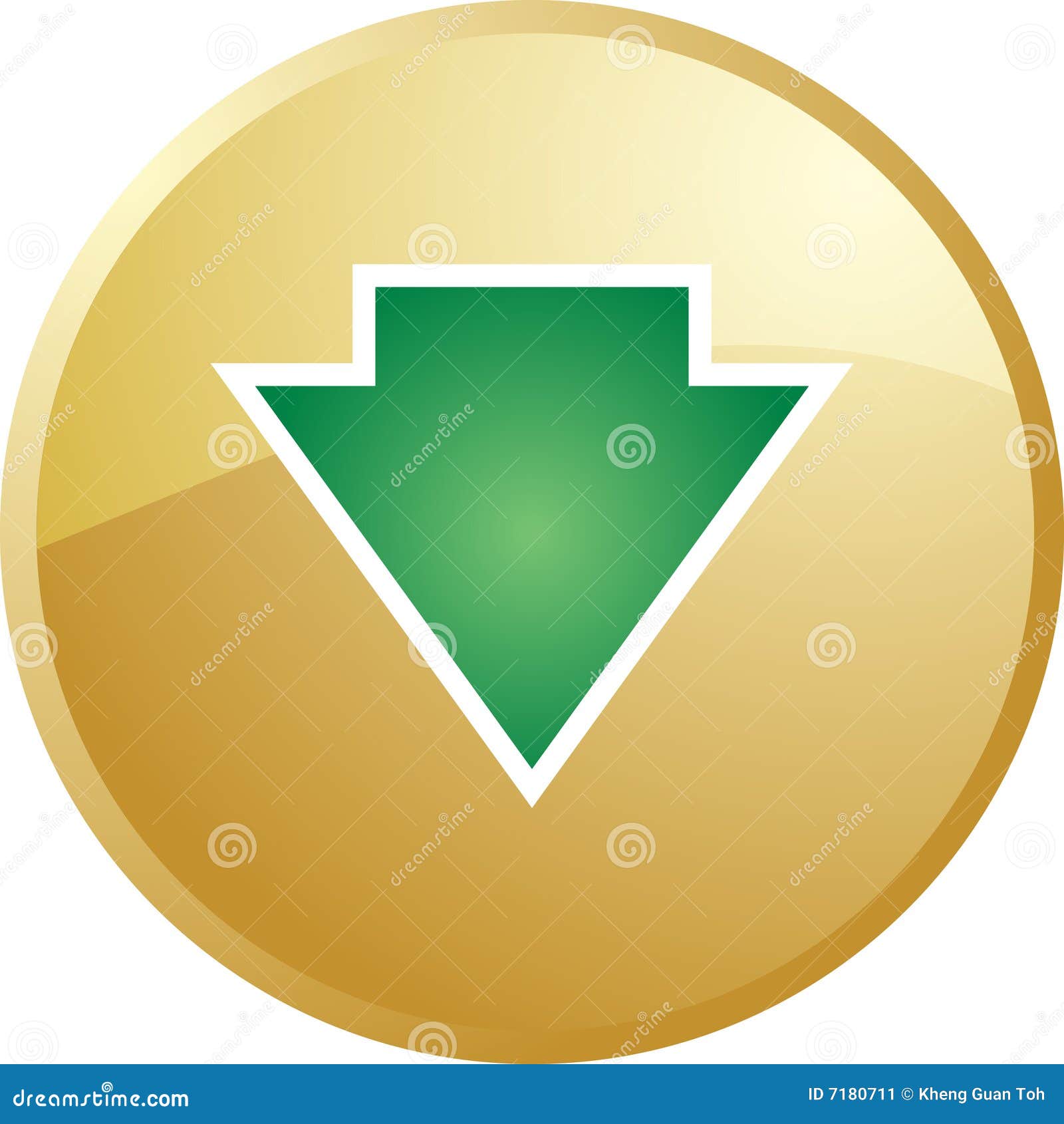 Down navigation icon stock vector. Illustration of tools - 7180711