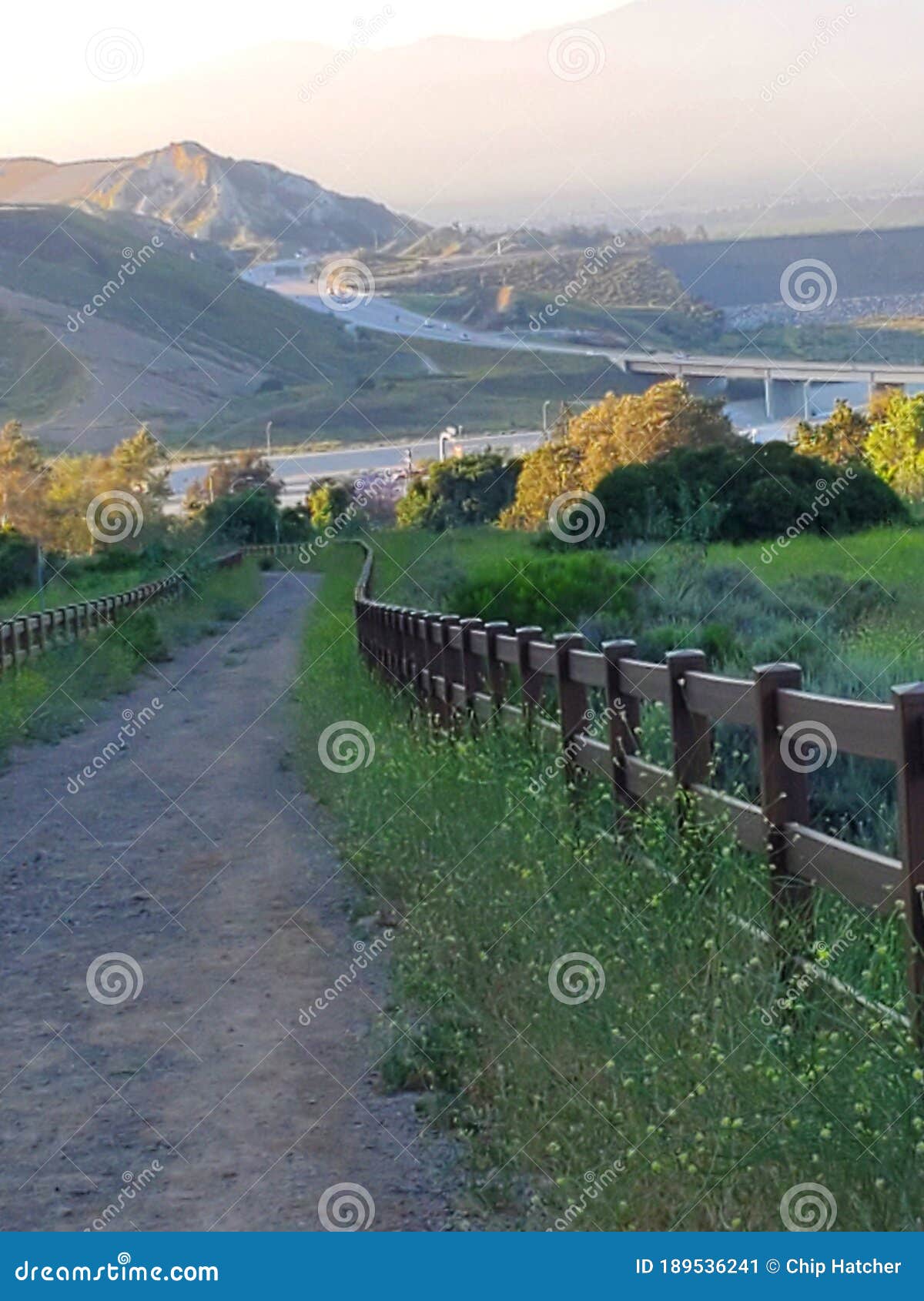 Down a Path stock image. Image of nature, infrastructure - 189536241