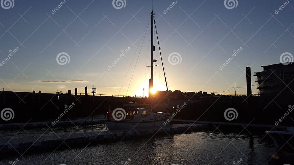 Down Sails stock photo. Image of ankering, harbour, sailing - 81538328