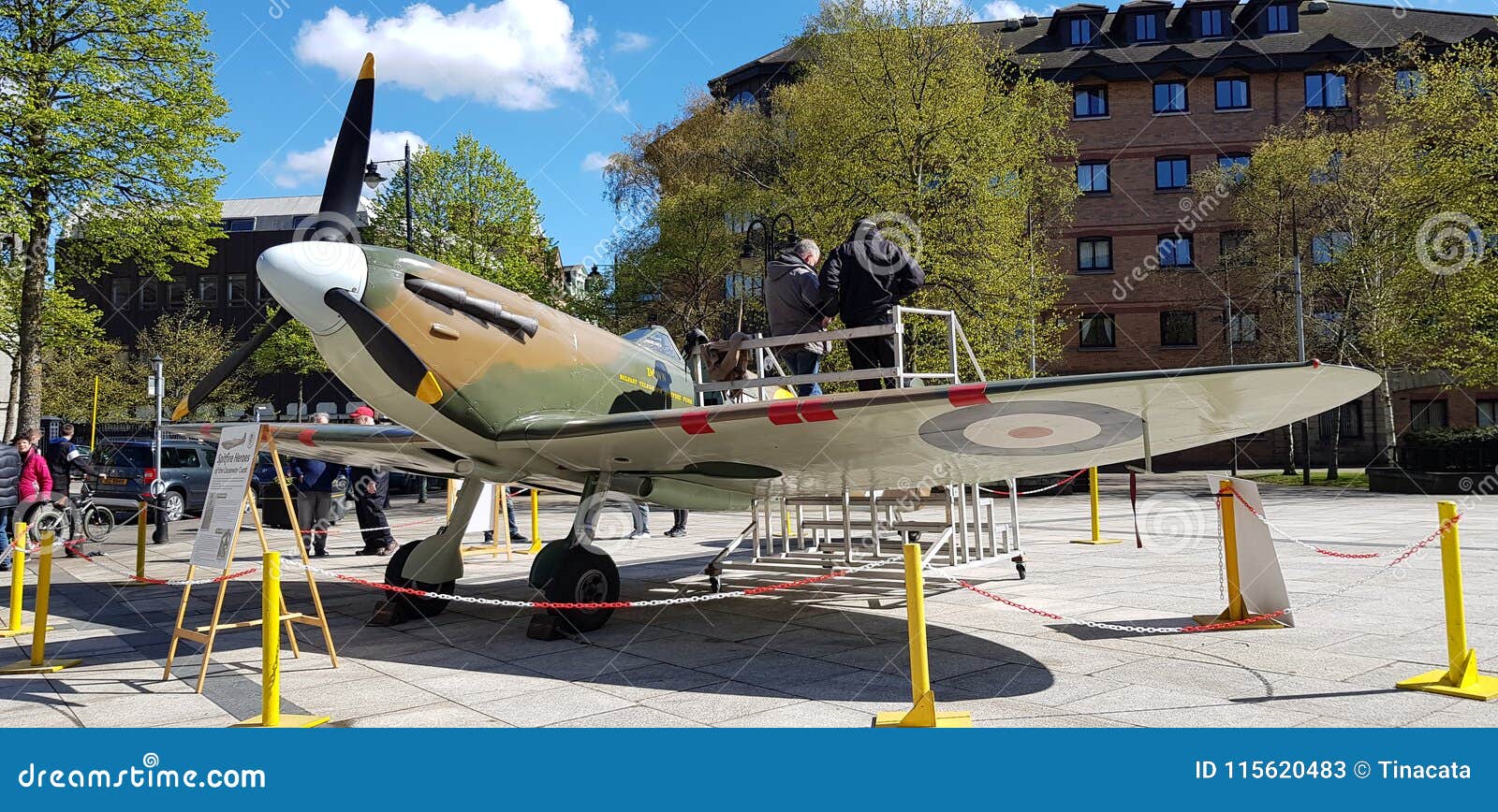 Down Spitfire plane editorial stock photo. Image of plane - 115620483